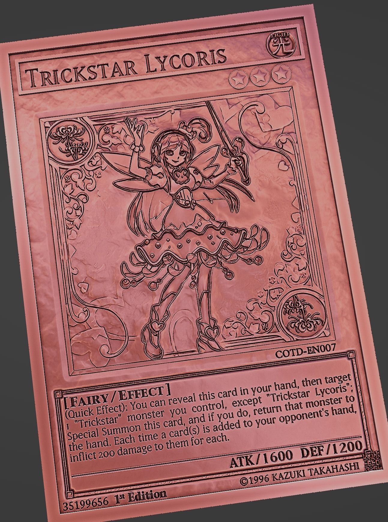 TRICKSTAR LYCORIS - YUGIOH 3D model 3D printable | CGTrader