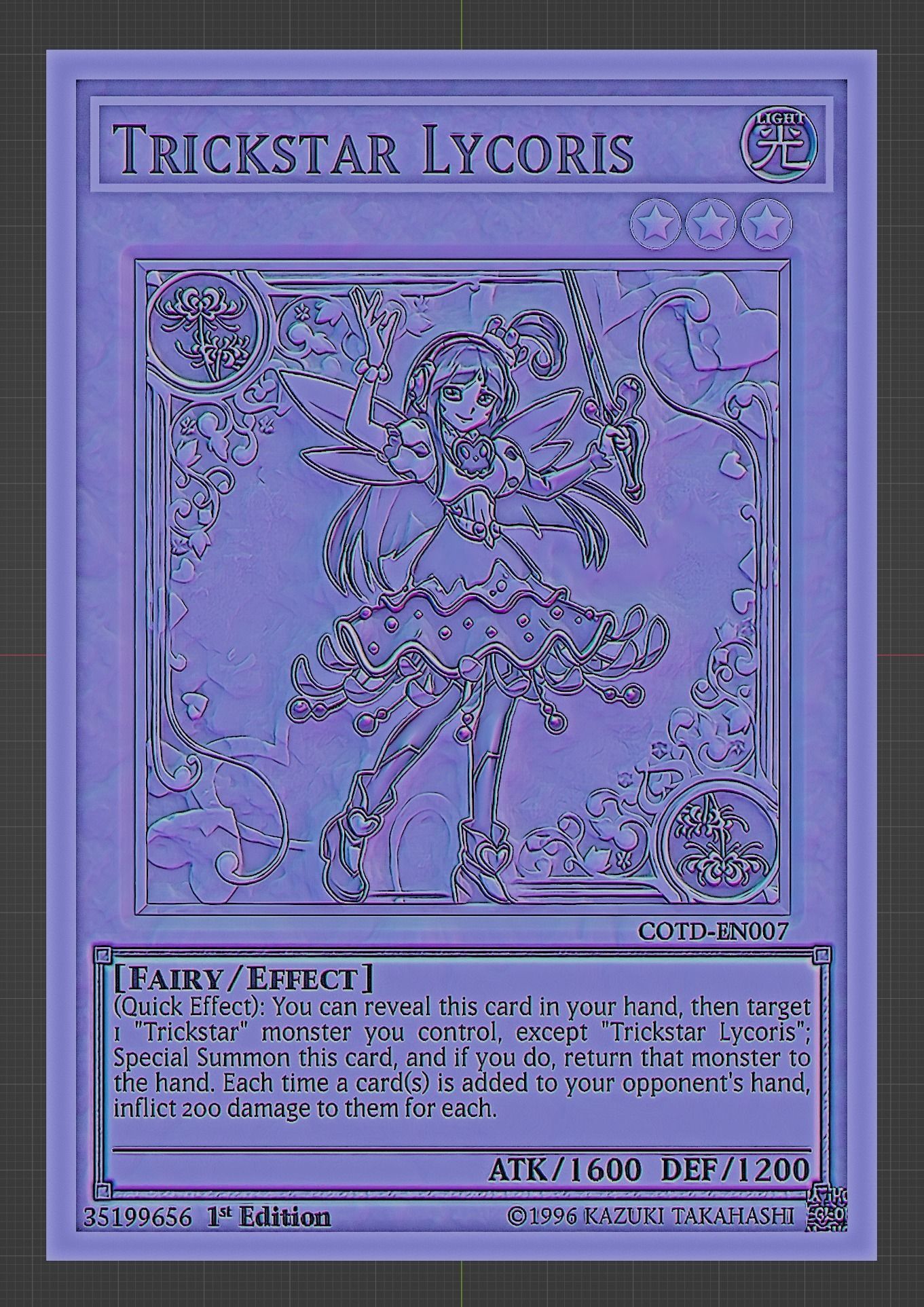 TRICKSTAR LYCORIS - YUGIOH 3D model 3D printable | CGTrader