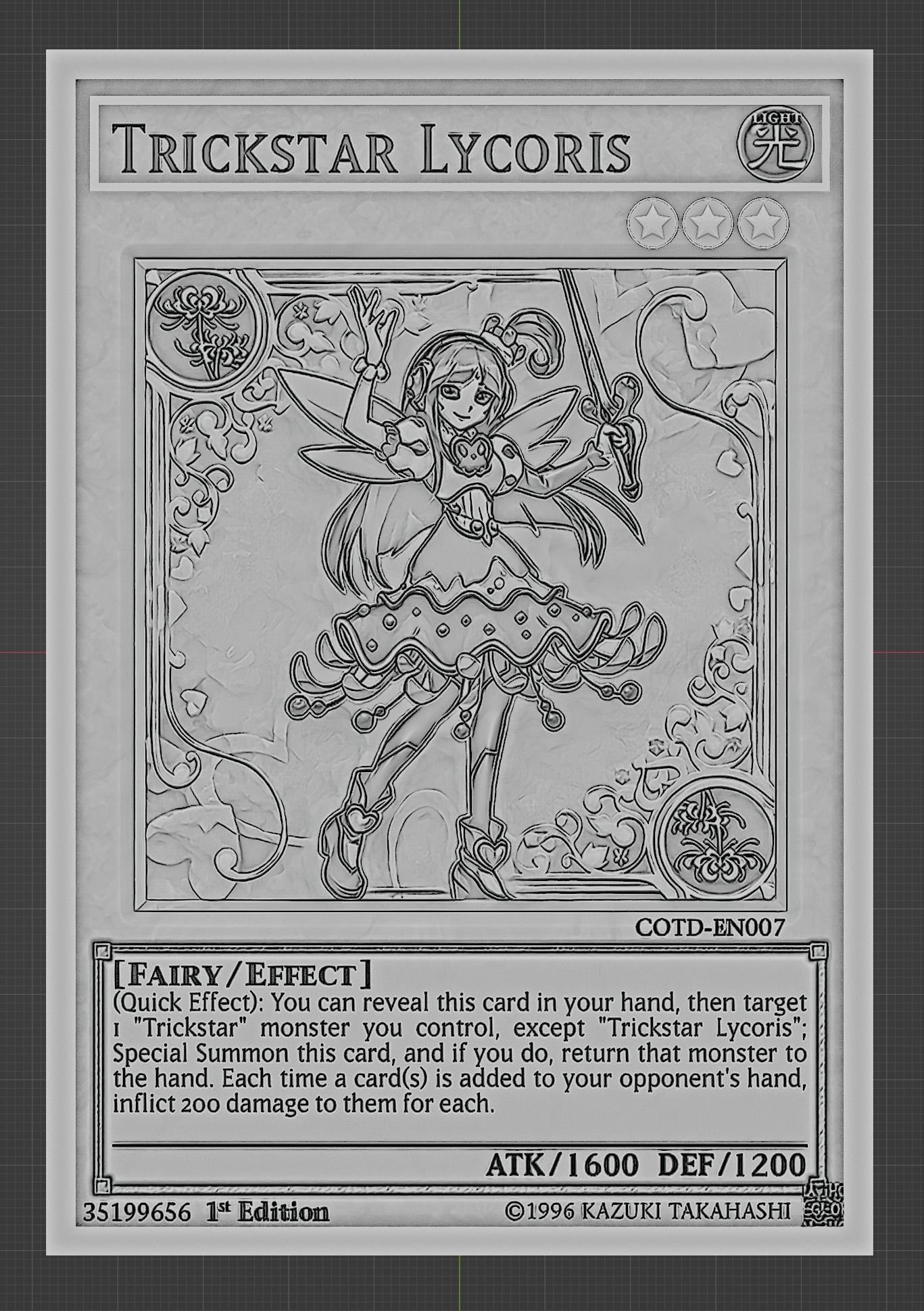 TRICKSTAR LYCORIS - YUGIOH 3D model 3D printable | CGTrader