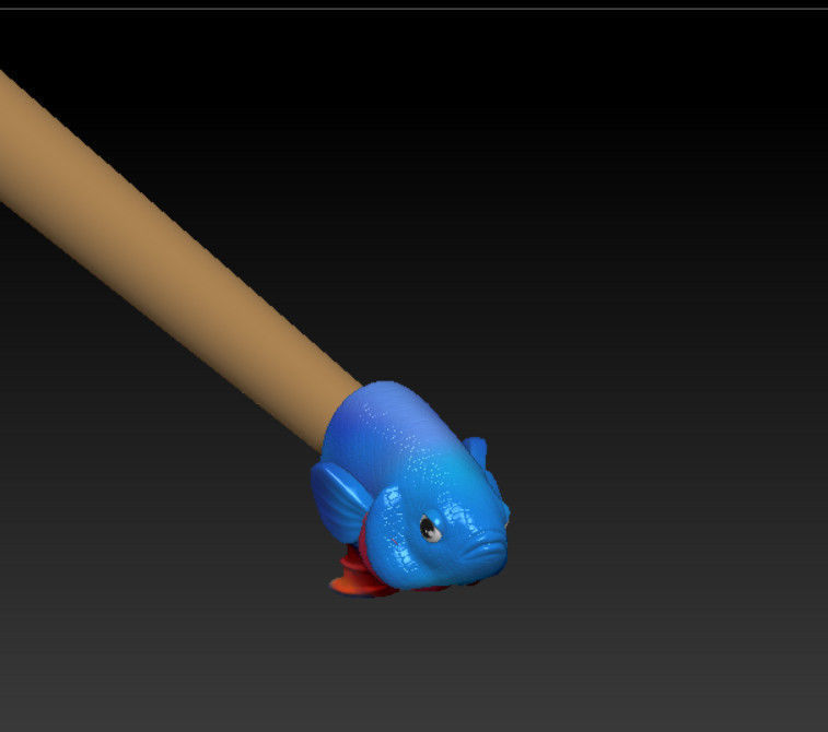 Betta fish head 3D model 3D printable | CGTrader