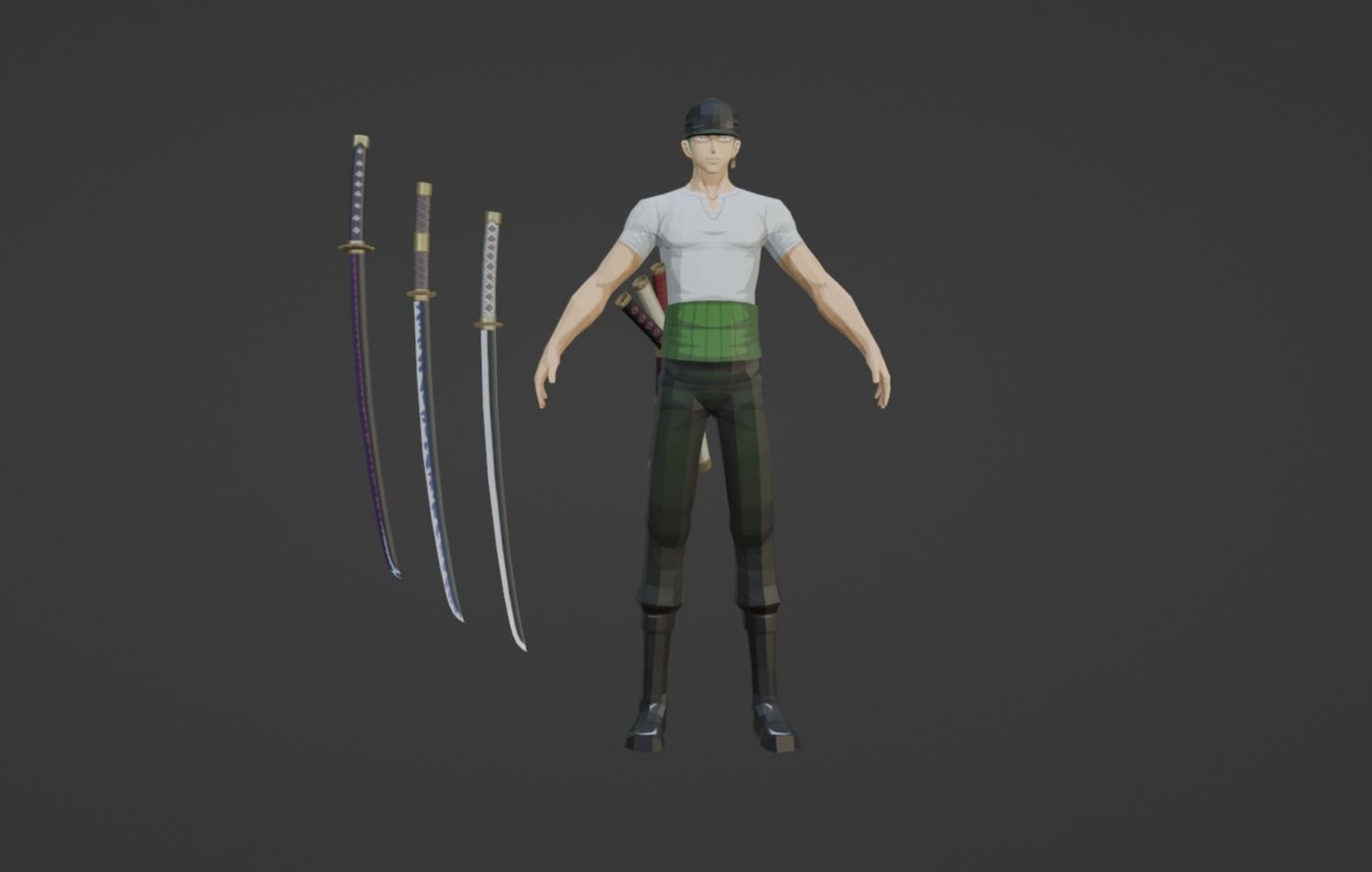 Anime Character - 1P Roronoa Zoro 3D model | CGTrader