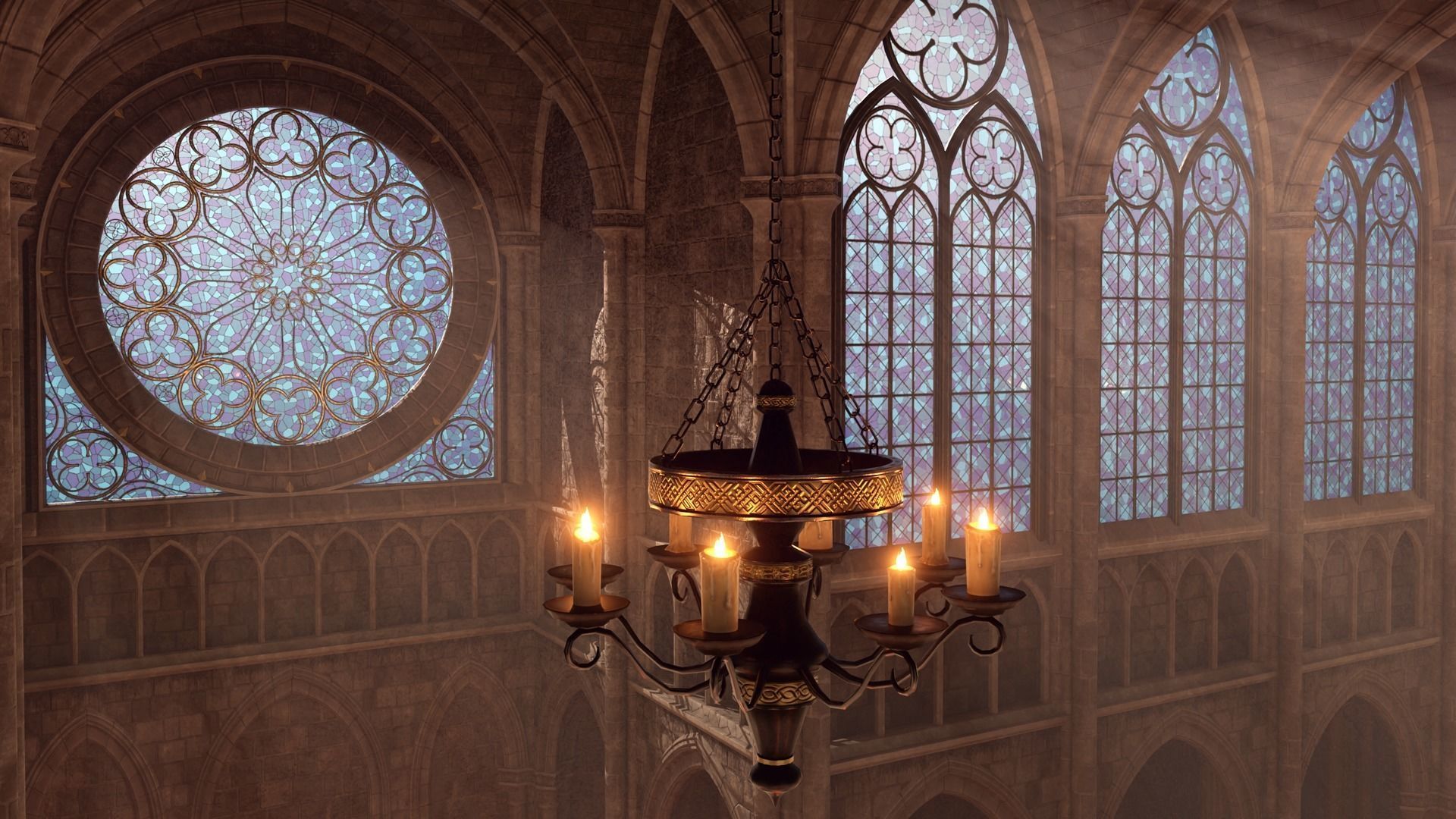 3D model Modular Gothic Cathedral VR / AR / low-poly | CGTrader