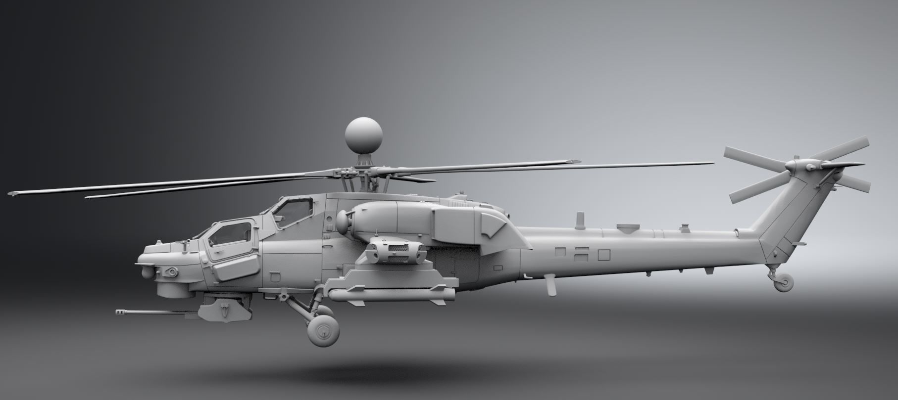Mi28NM Night Hunter scale model 3D model 3D printable | CGTrader