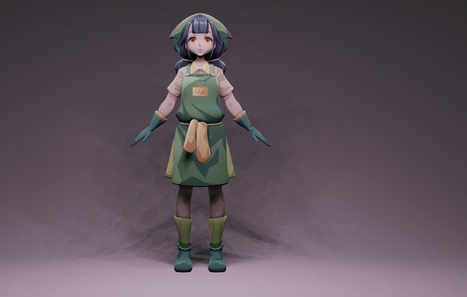 Anime Character - Unique 39 3D model | CGTrader