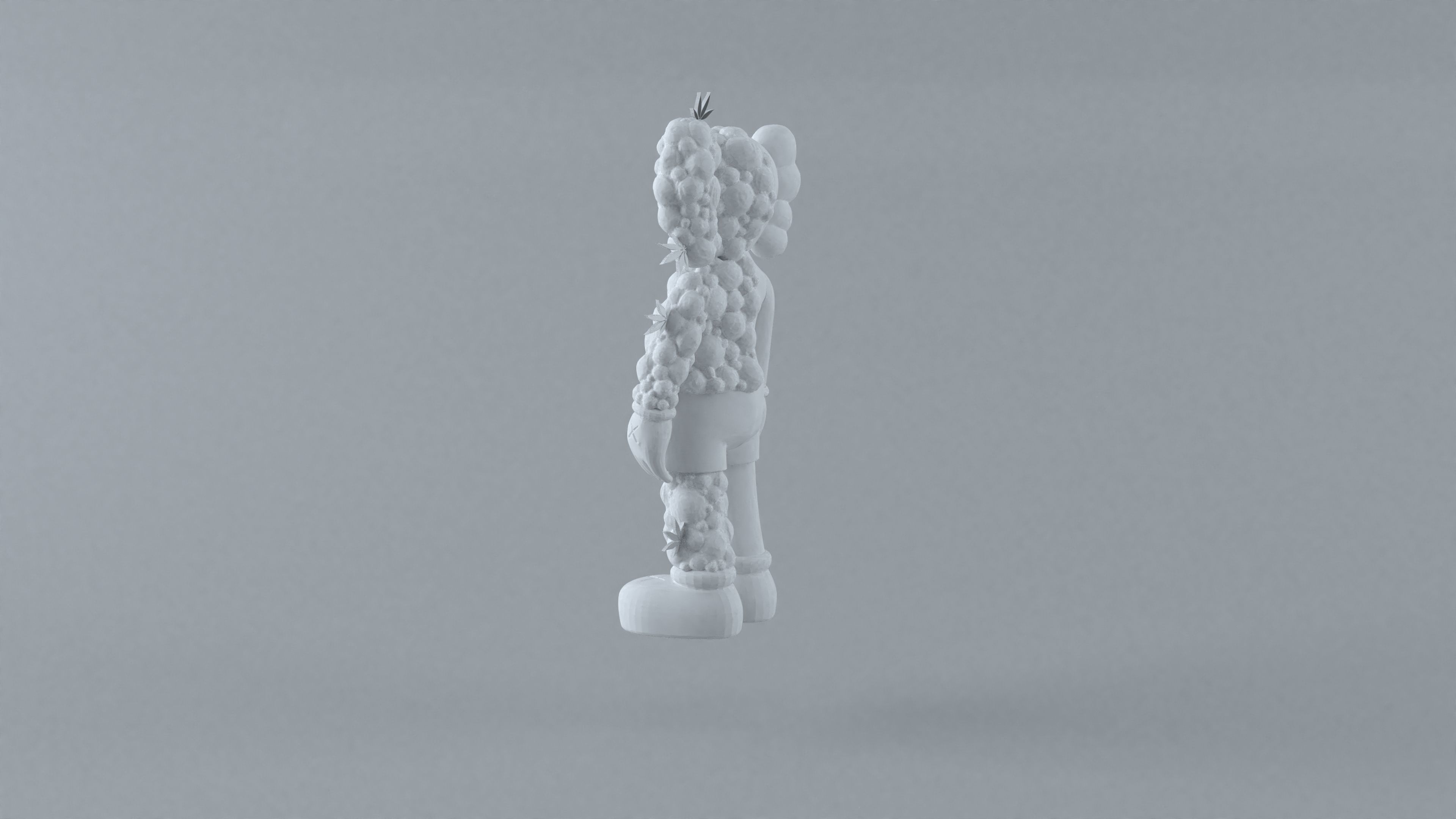 Kaws WEED Art Toy Sculpture 3D model 3D printable | CGTrader