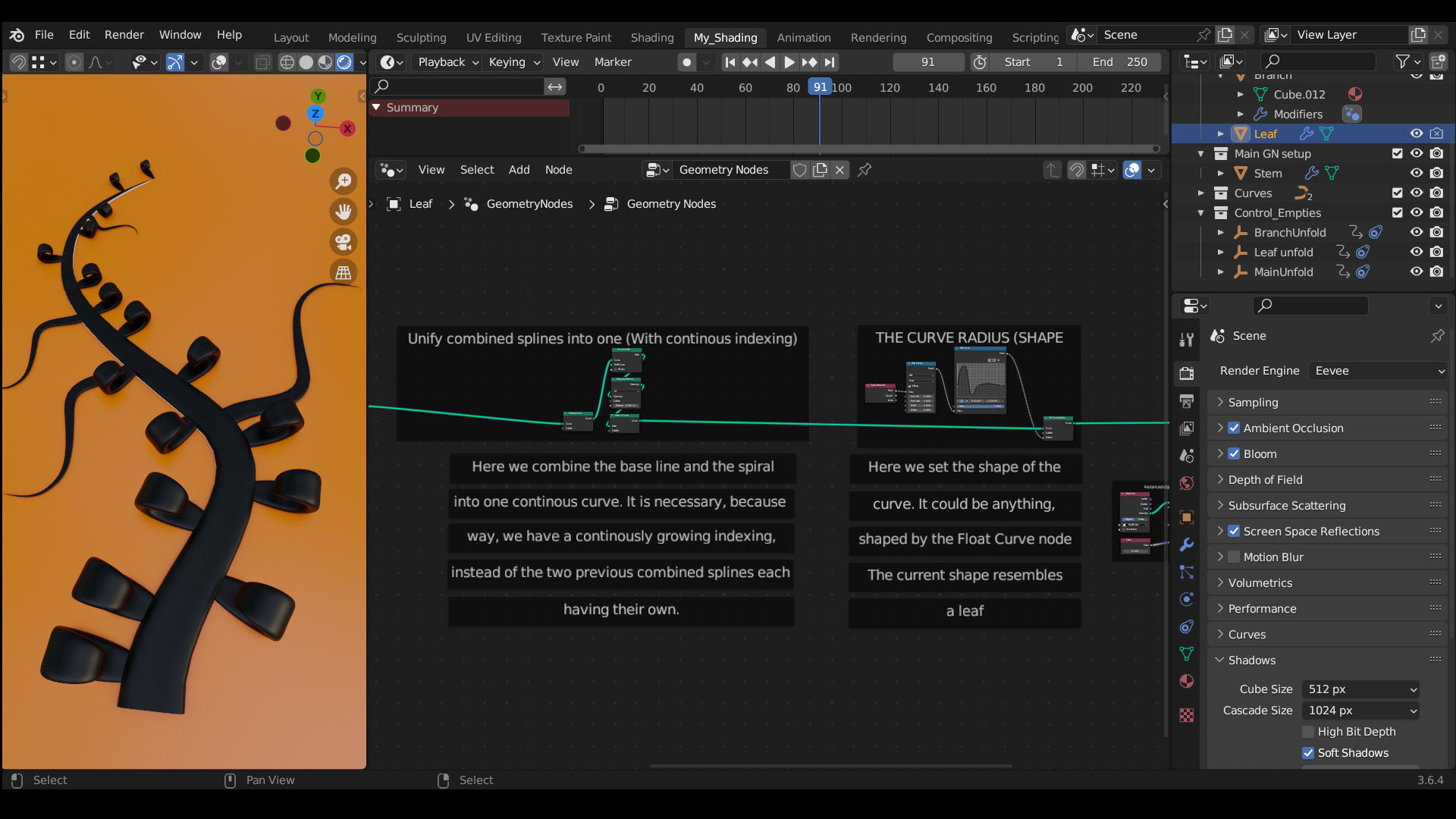 The Curl Unified Unfolding Spiral Setup In Geometry Nodes 3d Model Cgtrader