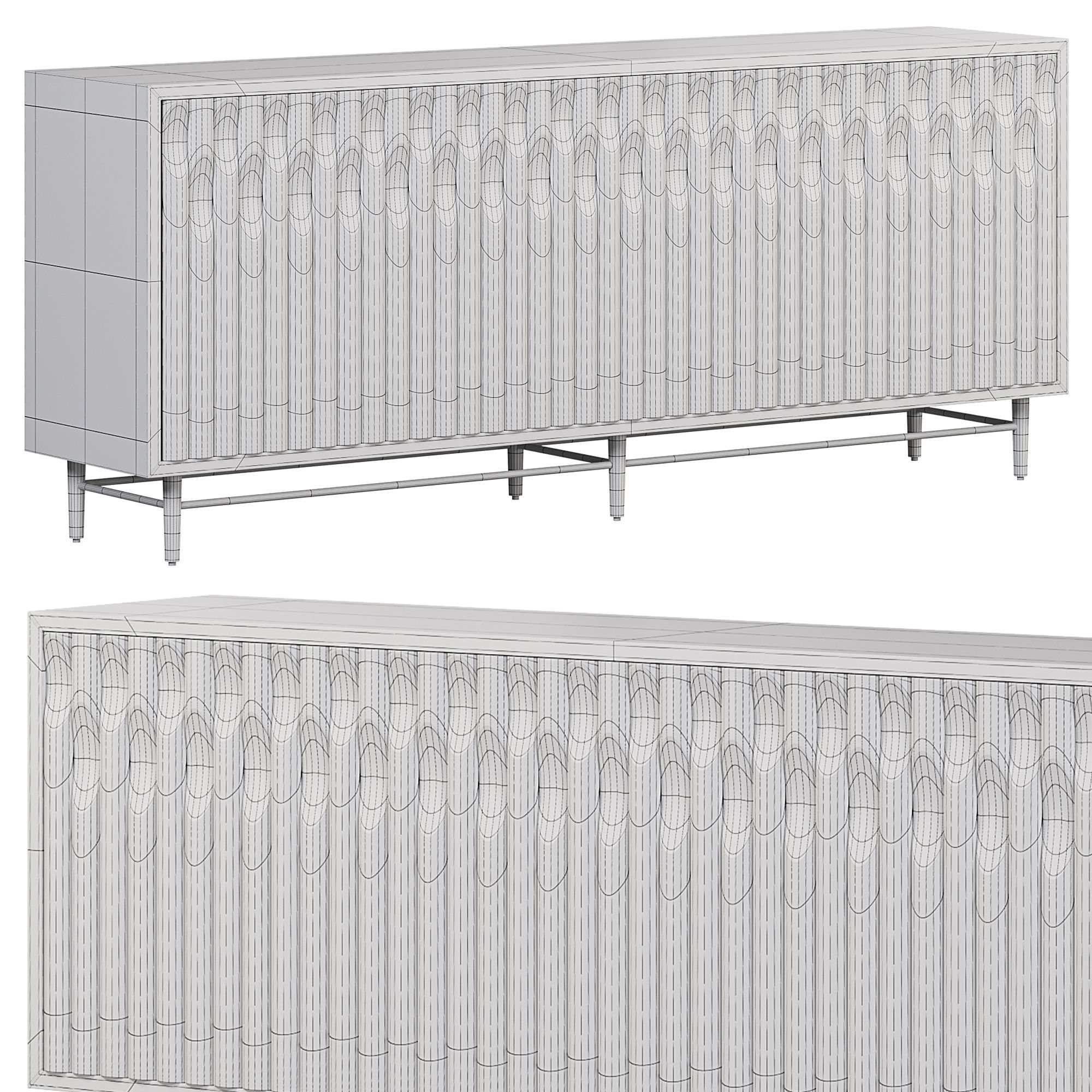 Clarion Sideboard 3D model | CGTrader