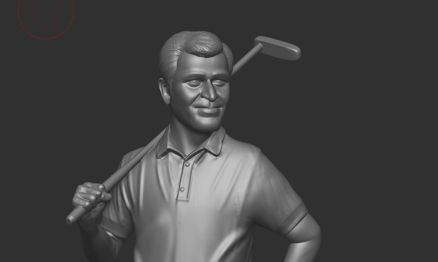 Golfer Player 3D model 3D printable | CGTrader