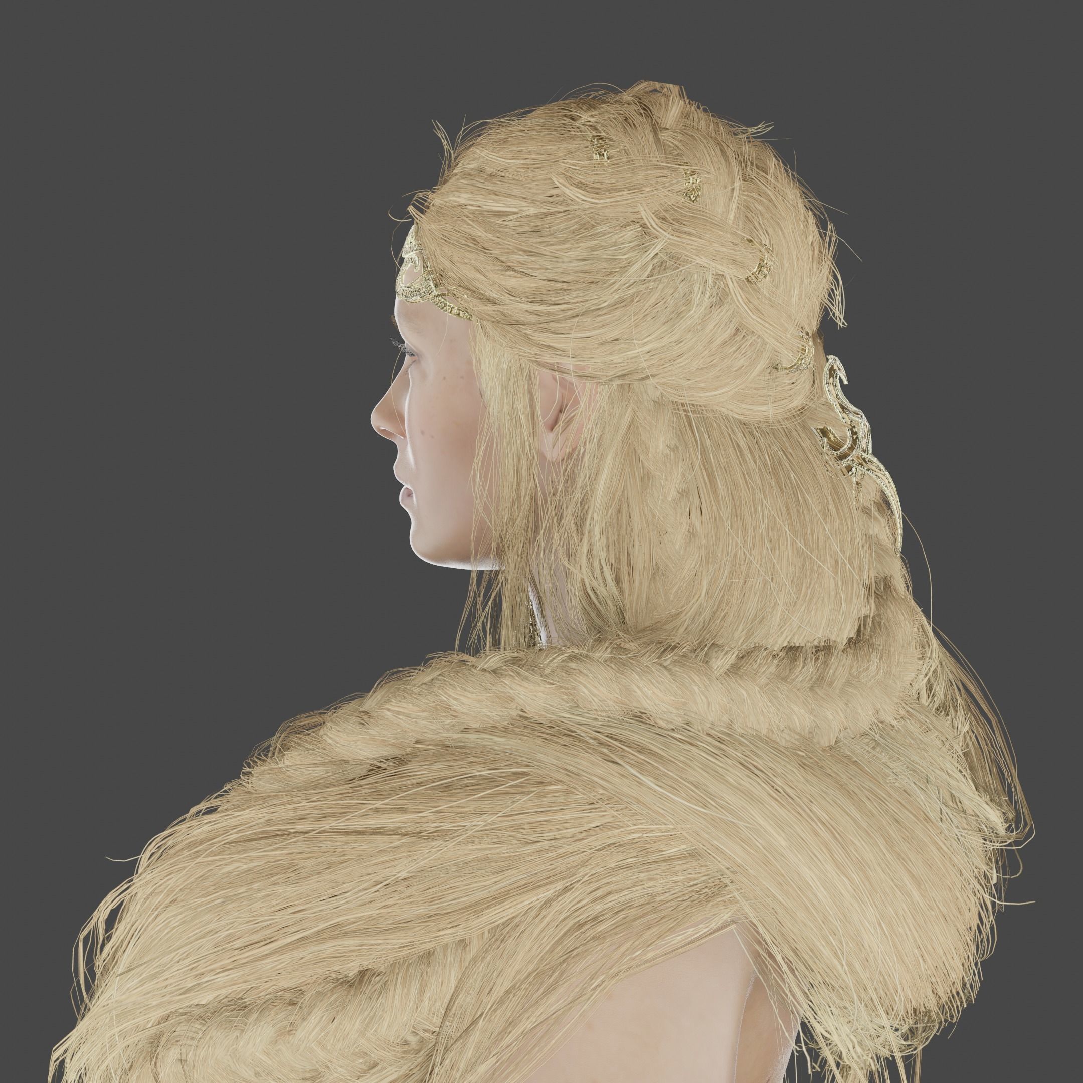 SIF god of wars free VR / AR / low-poly 3D model animated rigged | CGTrader