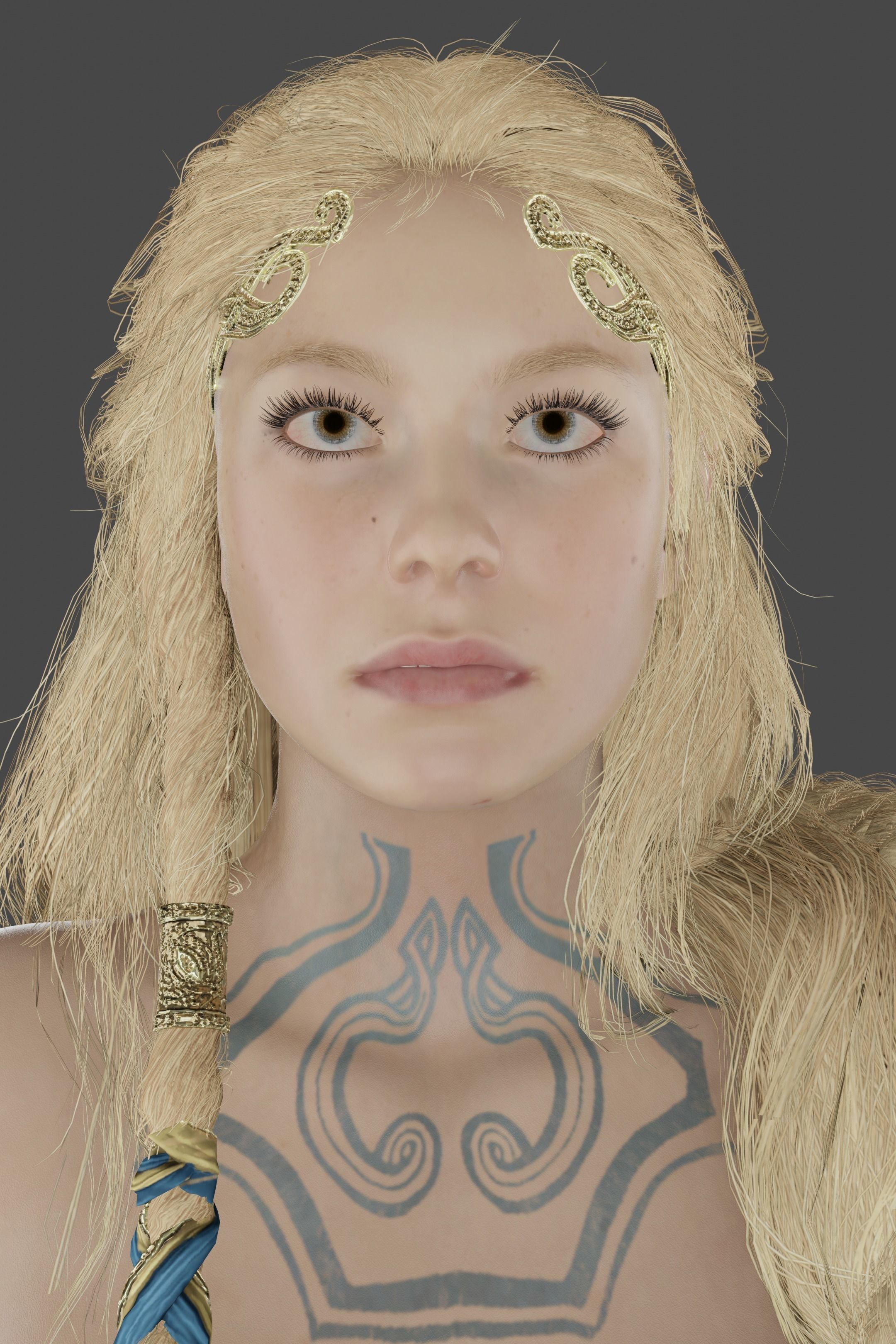 SIF god of wars free VR / AR / low-poly 3D model animated rigged | CGTrader