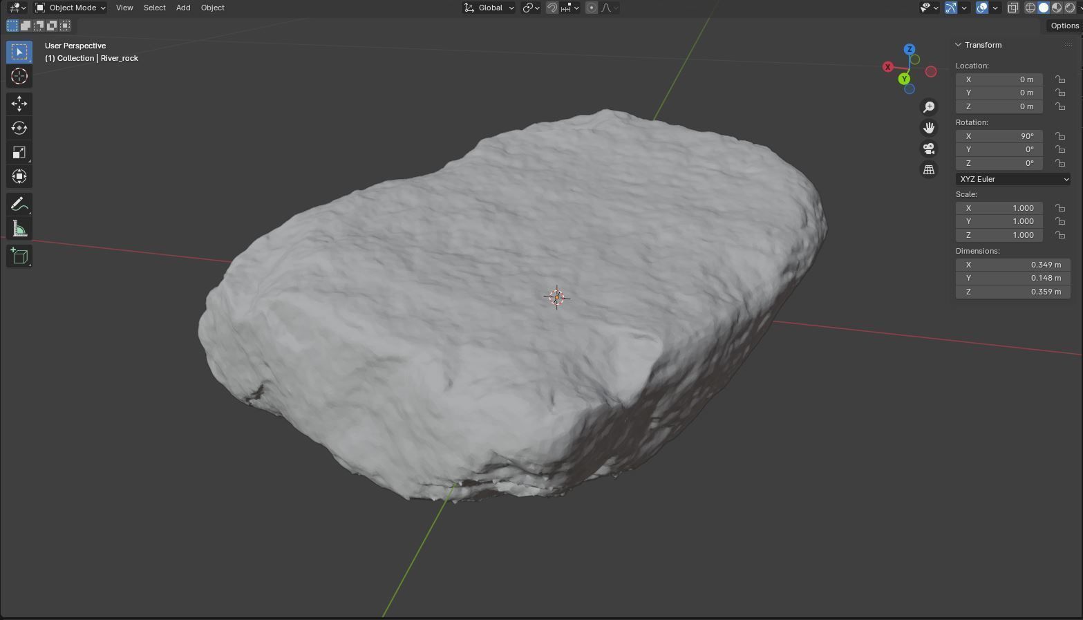3d scan Rock river free 3D model | CGTrader