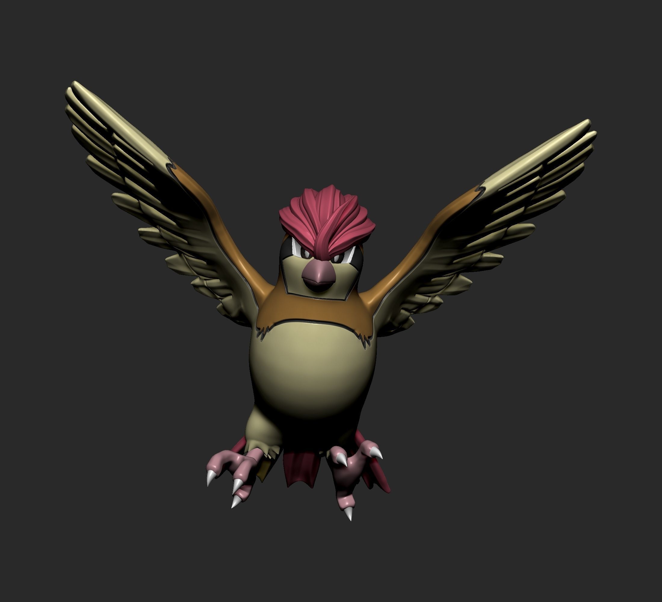 Pokemon - Pidgeotto with 2 poses 3D model 3D printable | CGTrader