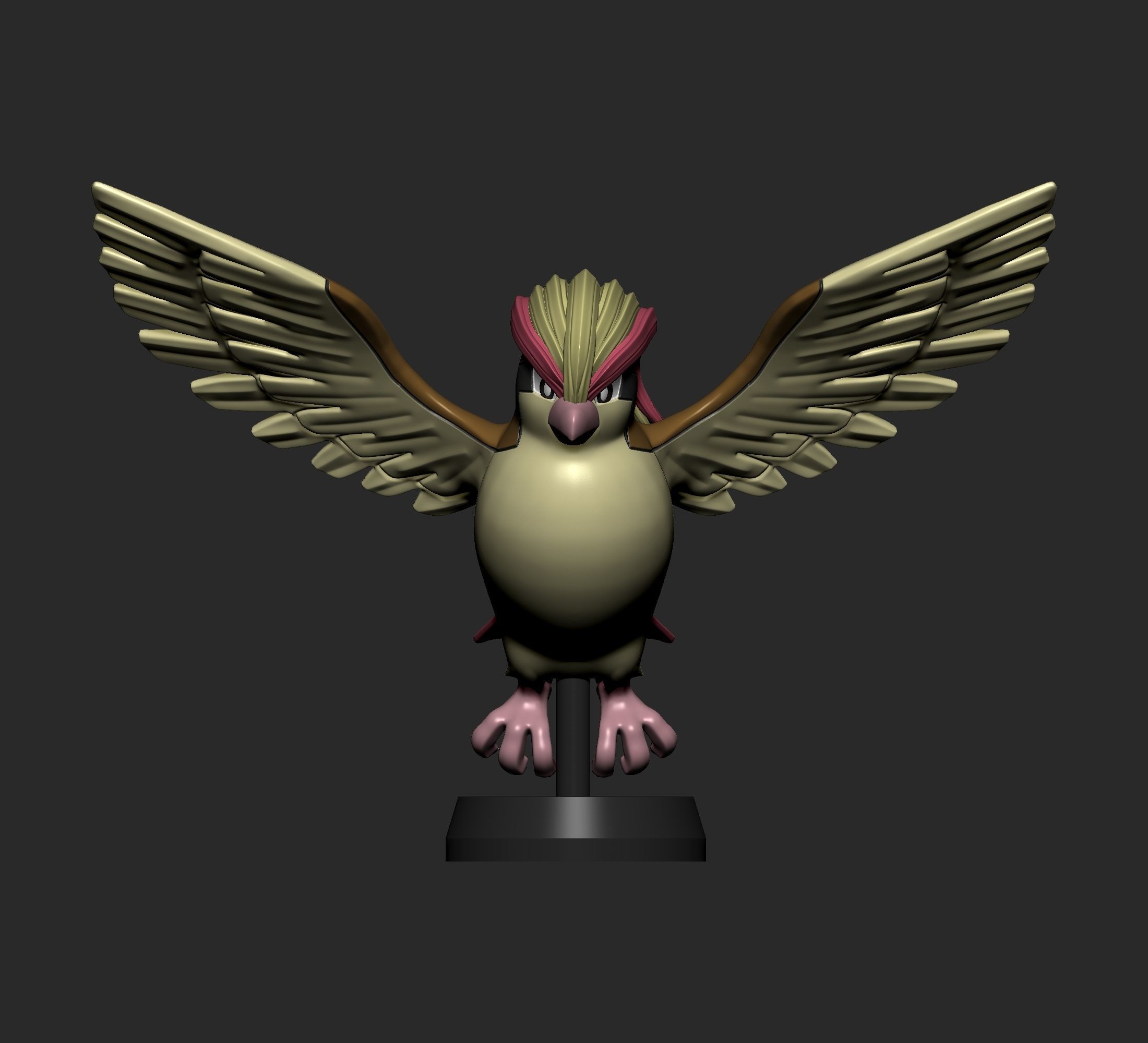 Pokemon - Pidgeot with 2 poses 3D model 3D printable | CGTrader