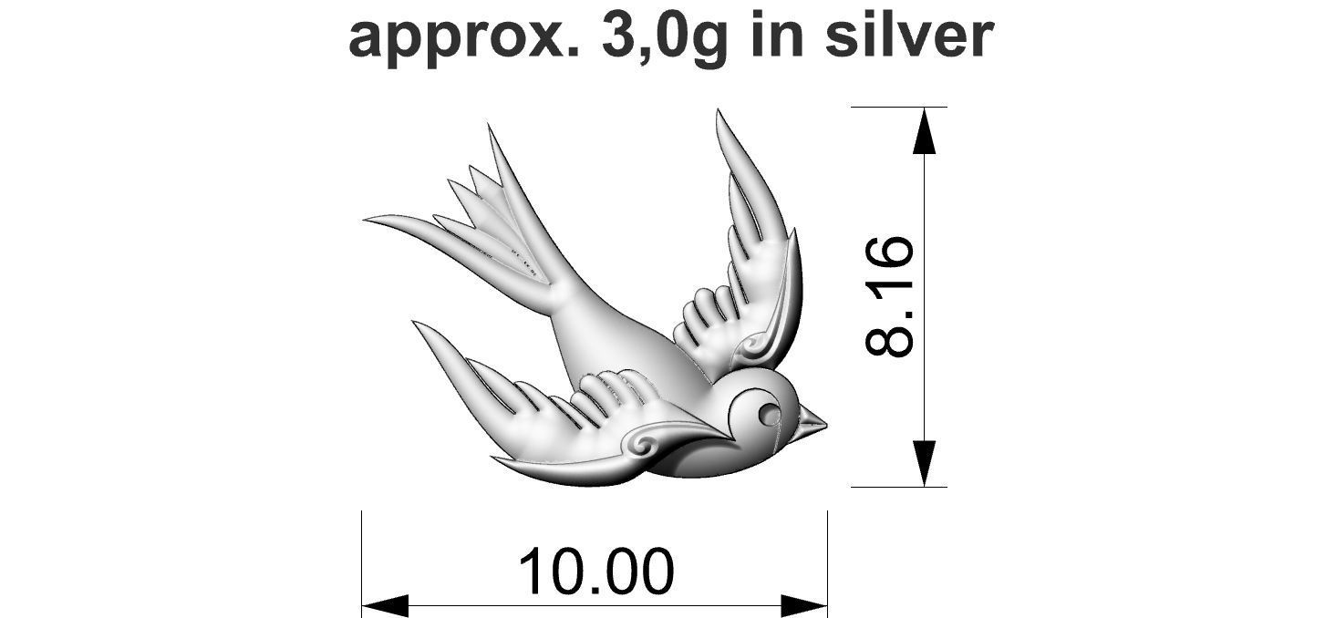 Bird dove Holy Spirit 3D model 3D printable | CGTrader