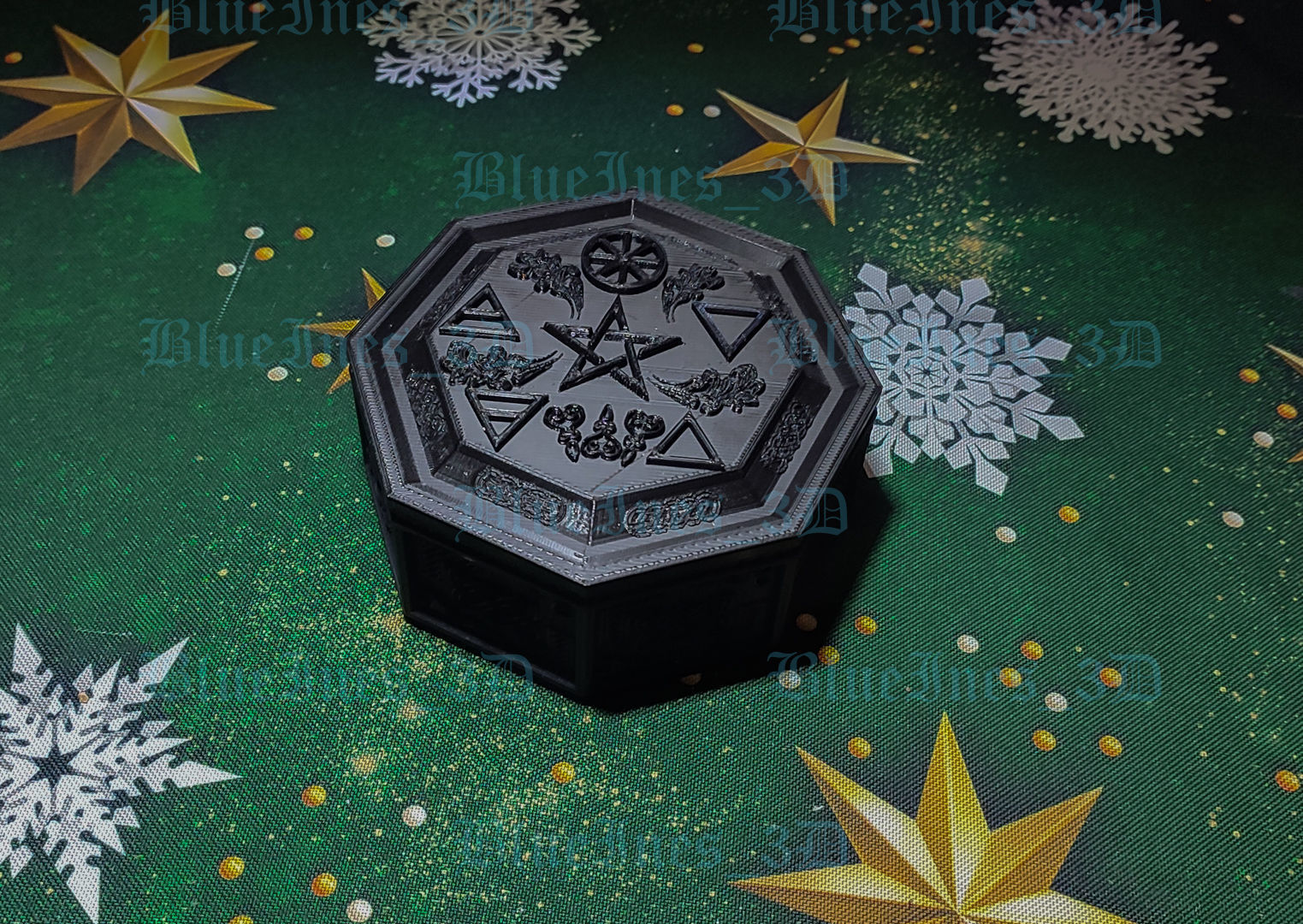 CELTIC SLAVIC PAGAN WICCA BOX WITH 5 ELEMENTALS 3D model 3D printable ...