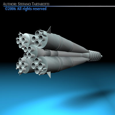 Sputnik rocket R-7 Semyorka 3D model | CGTrader