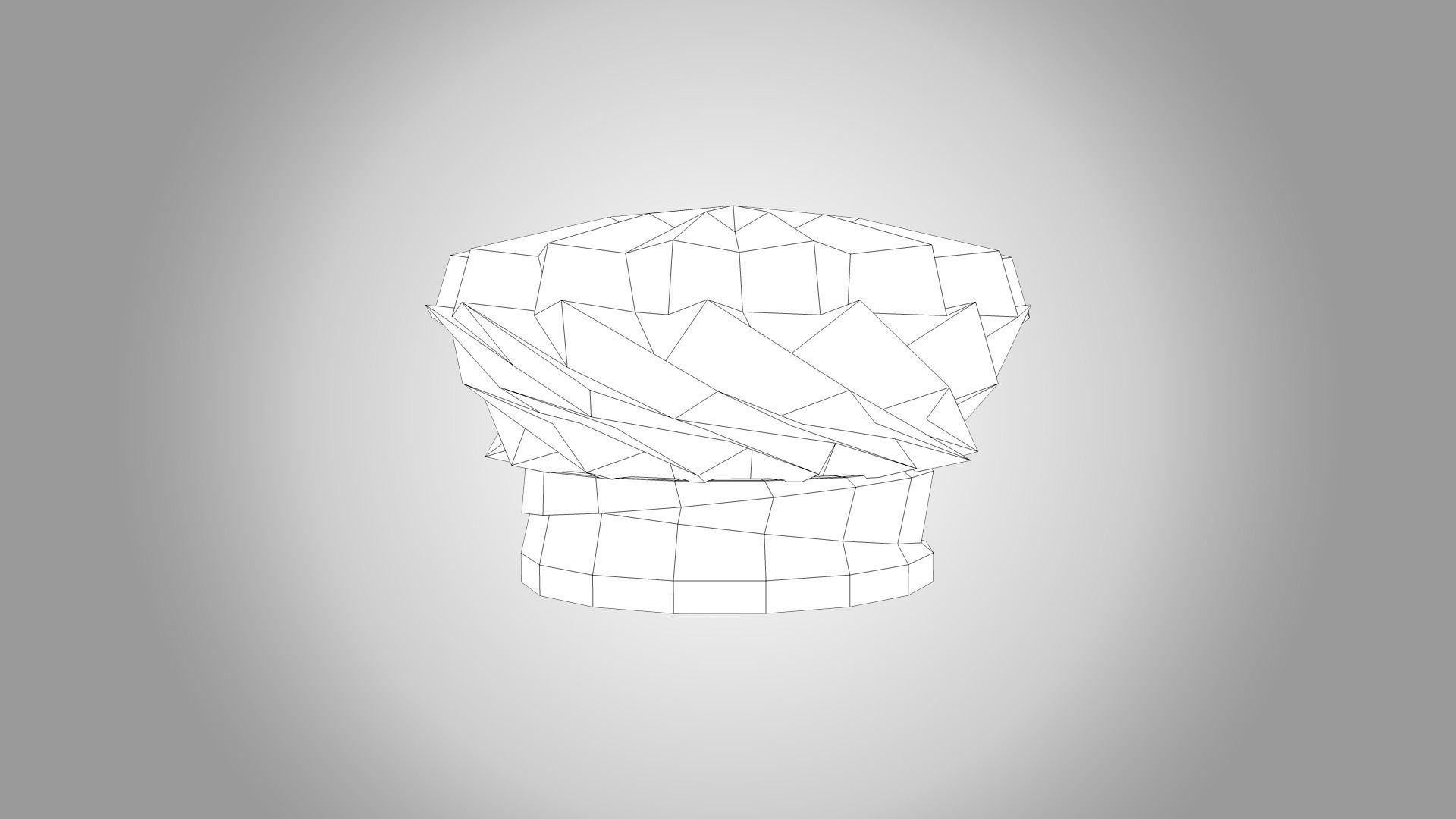 3D model Chef Hat Low-poly VR / AR / low-poly | CGTrader
