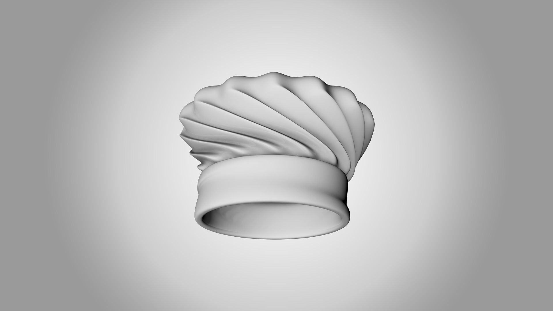 3D model Chef Hat Low-poly VR / AR / low-poly | CGTrader