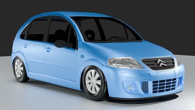 Citroen C3 2010 HQ INTERIOR 3D model | CGTrader