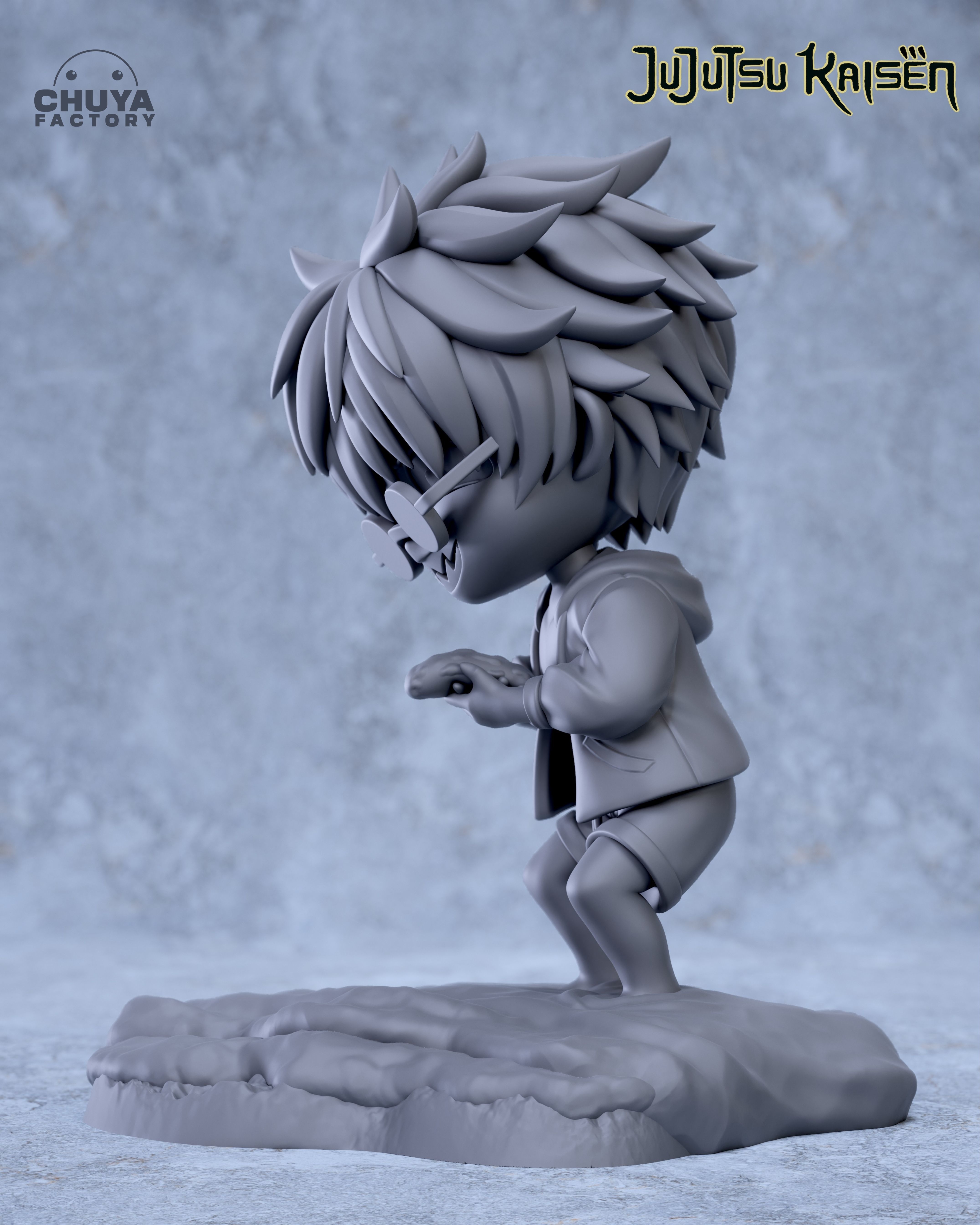 Gojo Chibi 3D model 3D printable | CGTrader