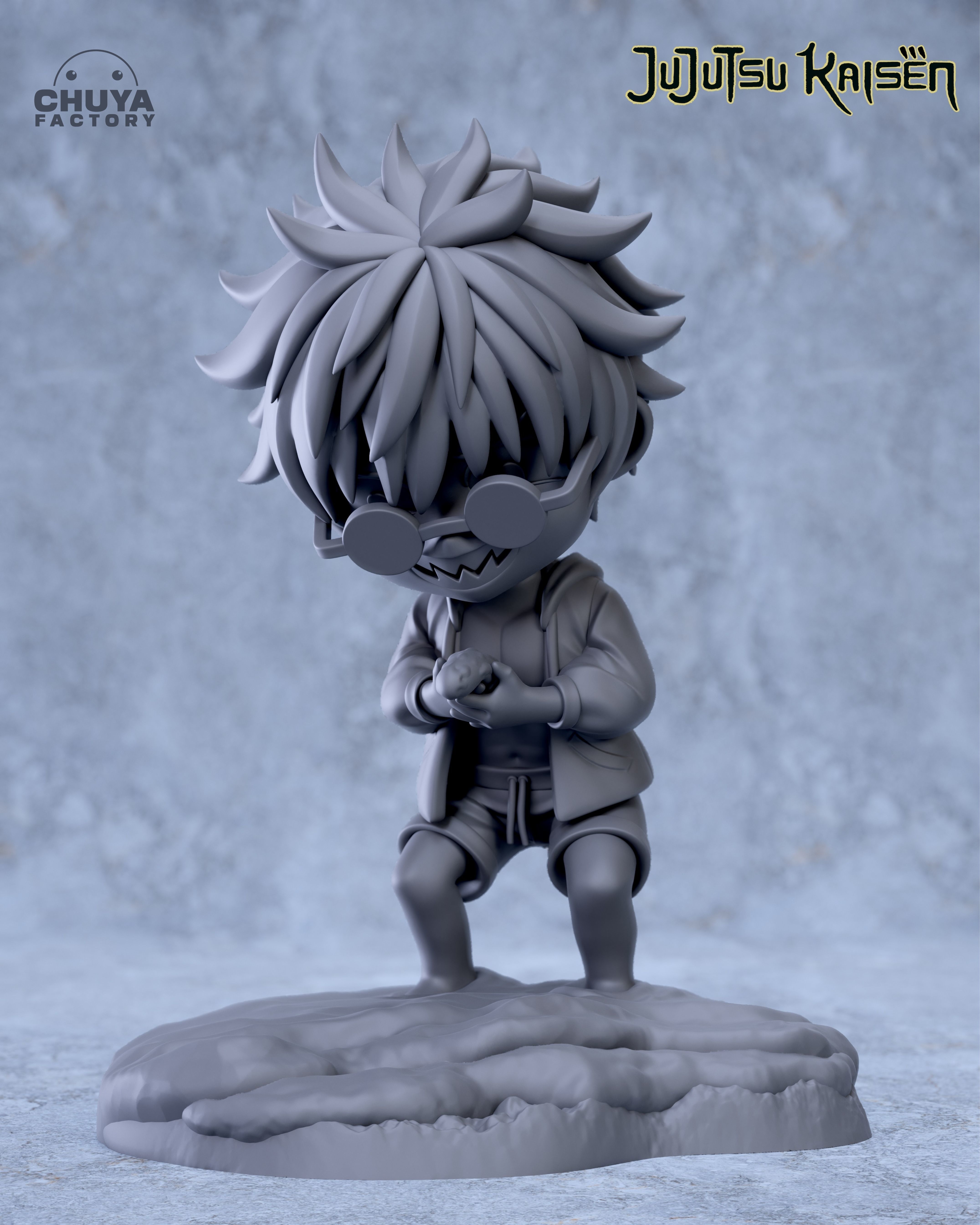 Gojo Chibi 3D model 3D printable | CGTrader