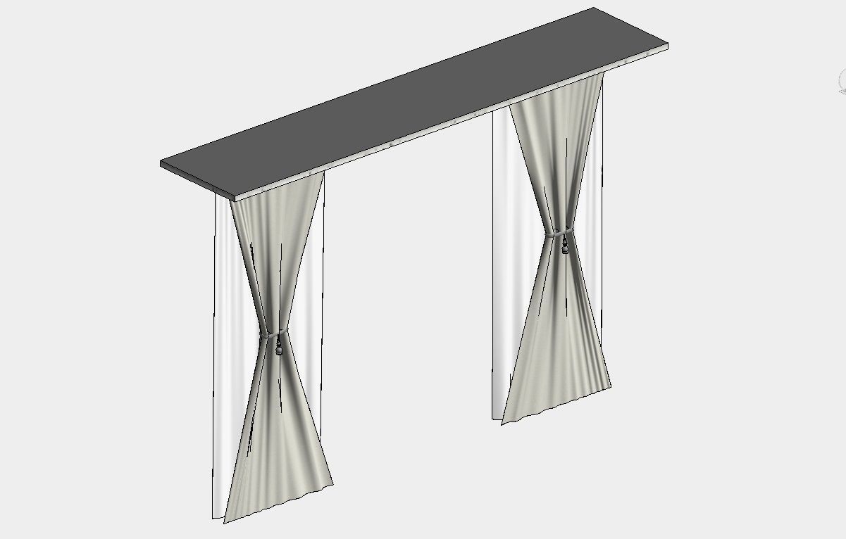 Curtain Revit Family Model 002 3D model | CGTrader