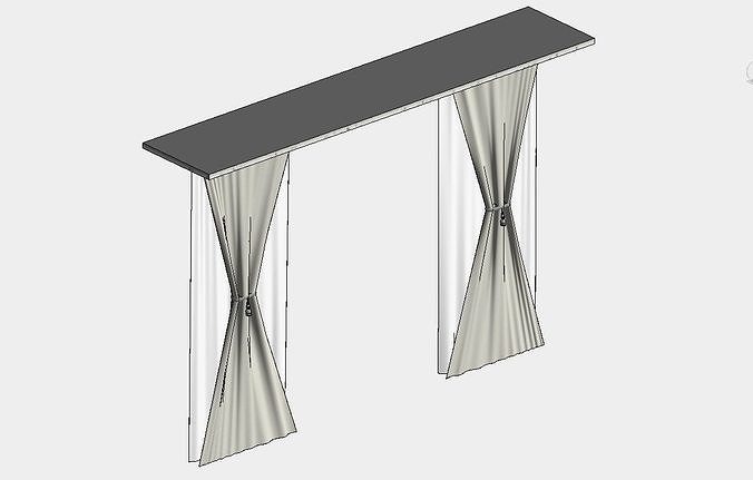 Curtain Revit Family Model 002 3D model | CGTrader
