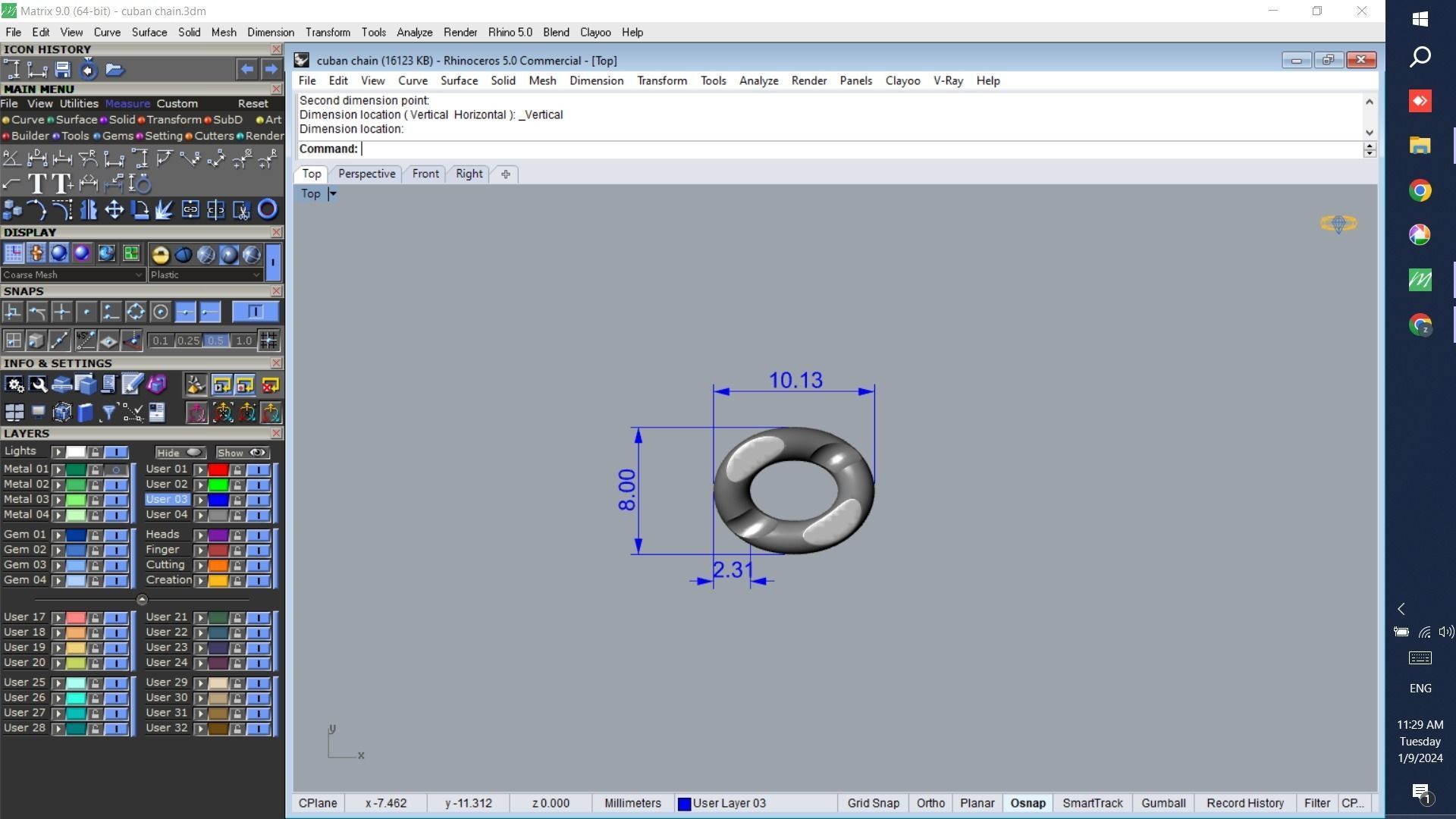 cuban chain and box clasp lock 3D printable model 3D model 3D printable ...
