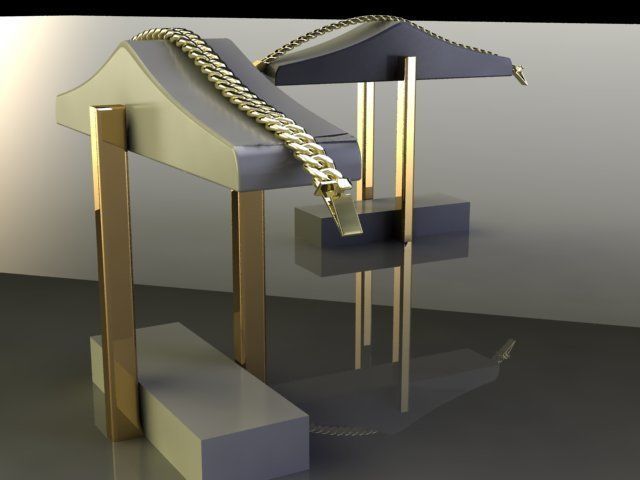 cuban chain and box clasp lock 3D printable model 3D model 3D printable ...