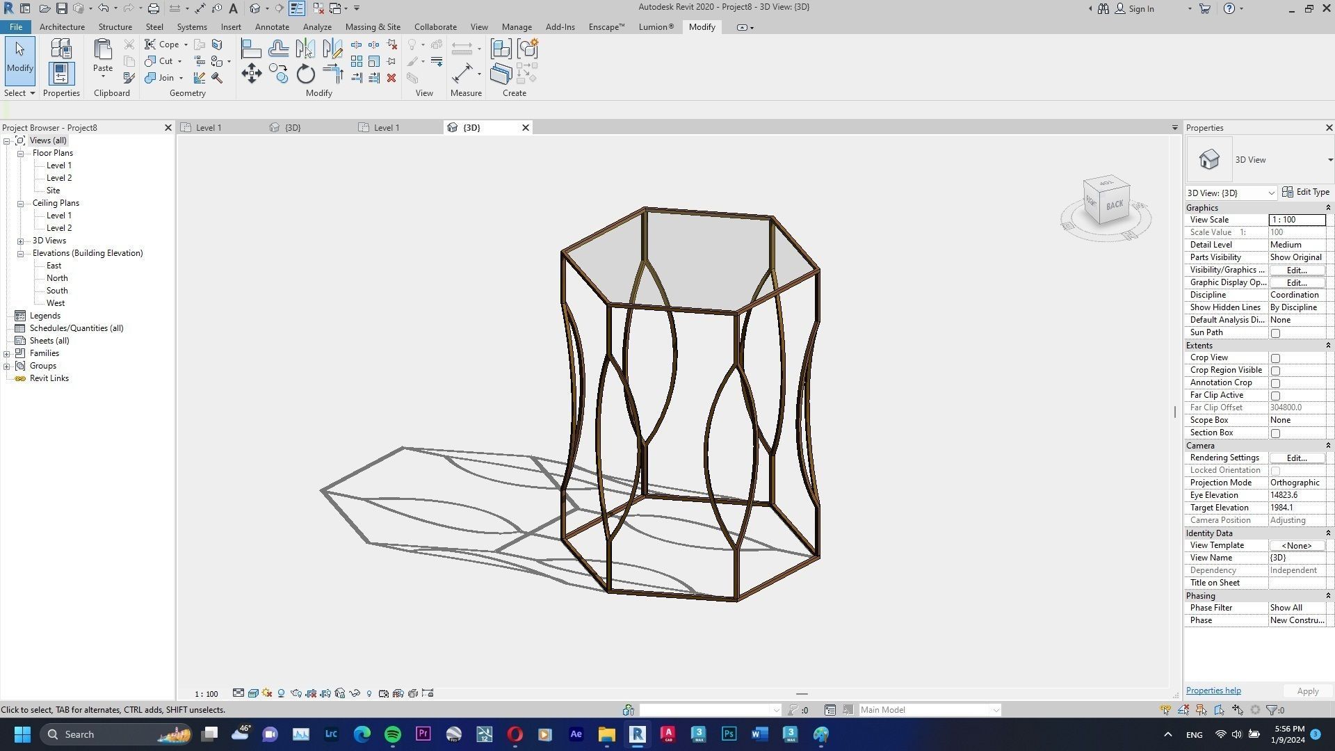 Modern Coffee Table Living Table Revit Family Pack 3D model | CGTrader