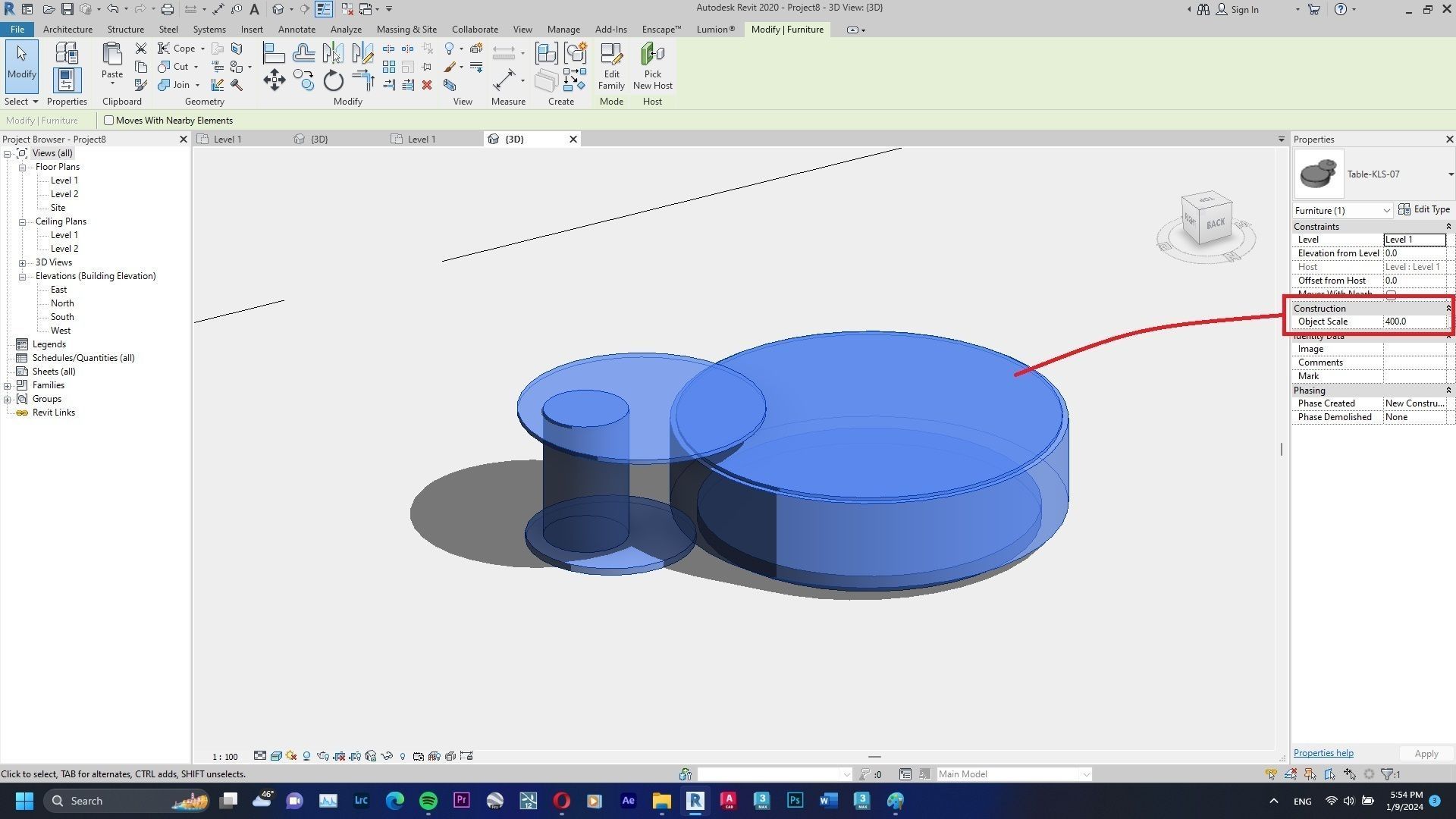 Modern Coffee Table Living Table Revit Family Pack 3D model | CGTrader