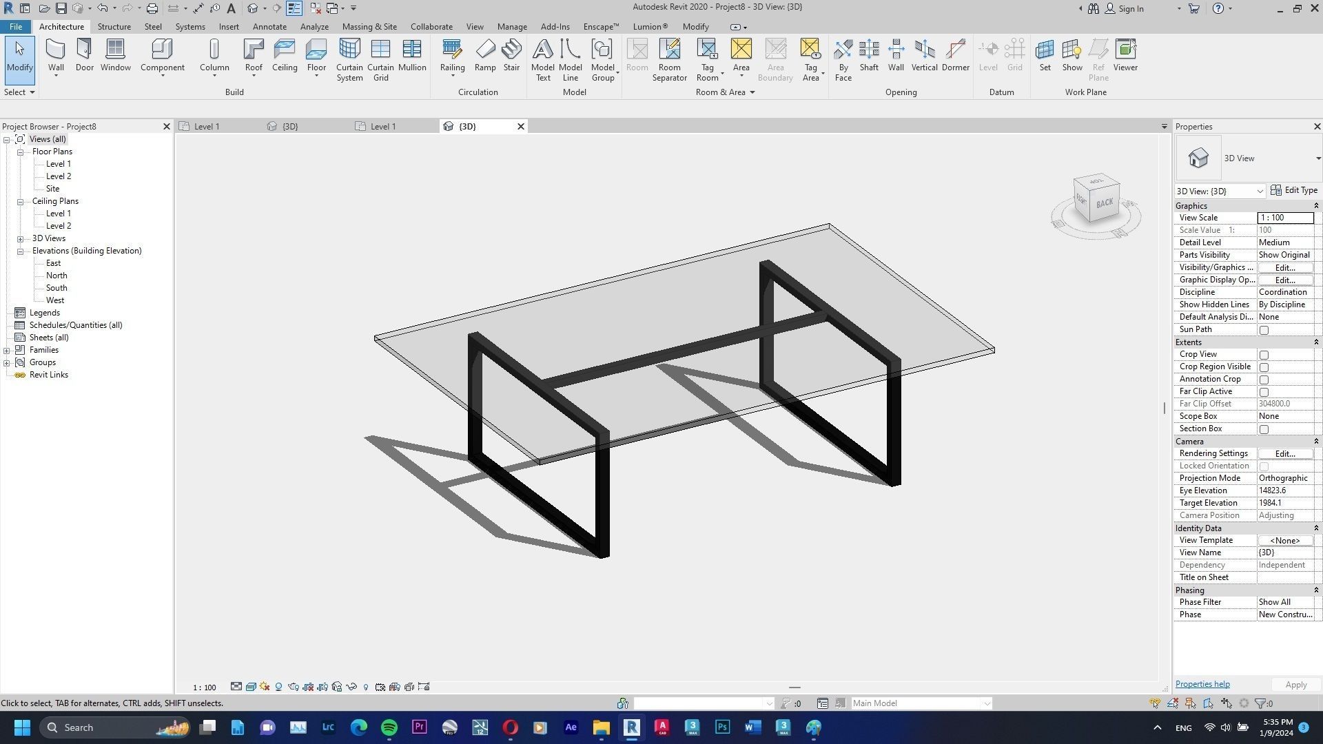 Modern Coffee Table Living Table Revit Family Pack 3D model | CGTrader