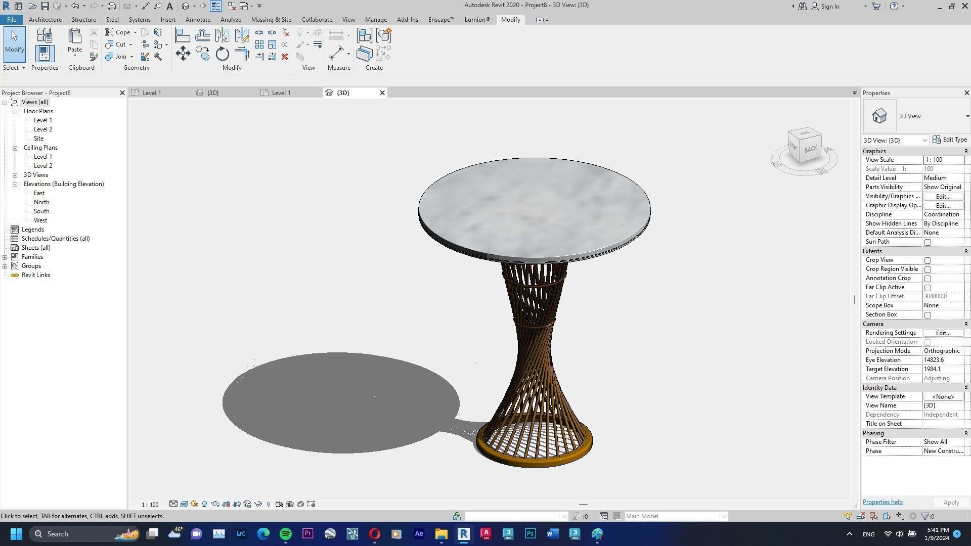 Modern Coffee Table Living Table Revit Family Pack 3D model | CGTrader