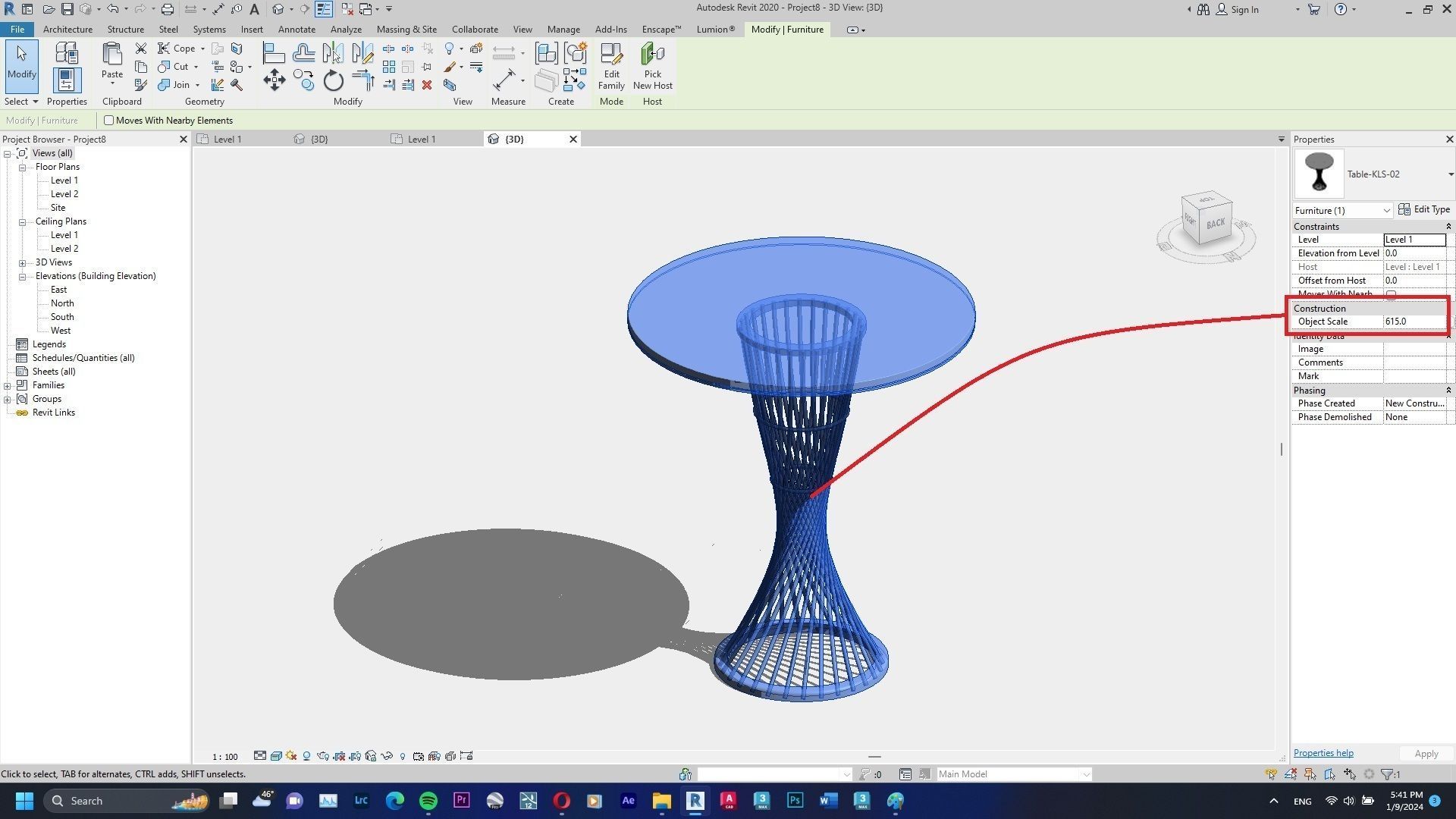 Modern Coffee Table Living Table Revit Family Pack 3D model | CGTrader