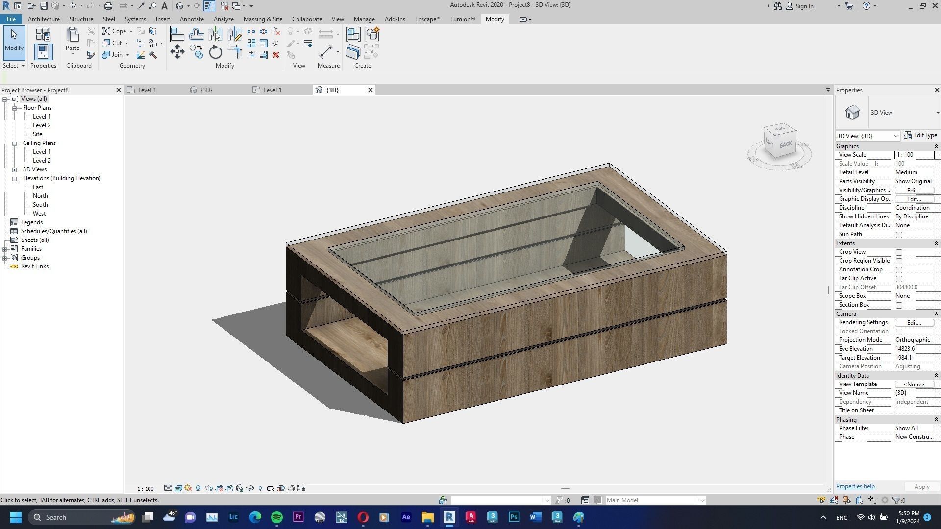 Modern Coffee Table Living Table Revit Family Pack 3D model | CGTrader