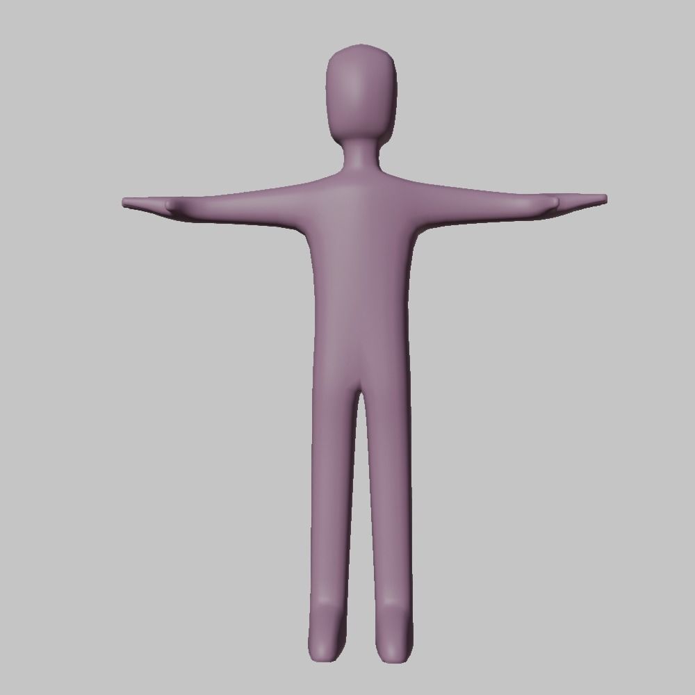 stickman free 3D model rigged | CGTrader