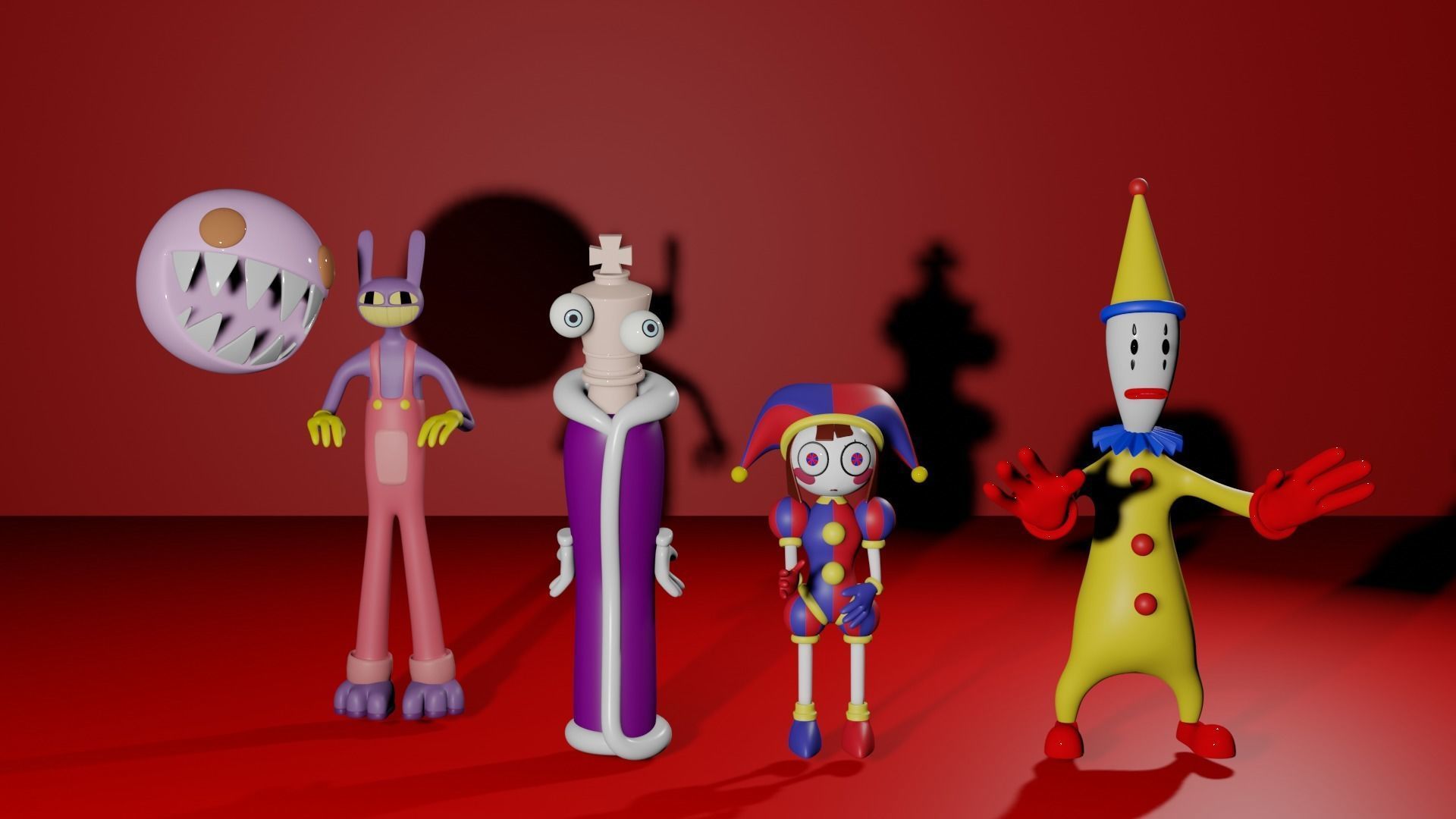 THE AMAZING DIGITAL CIRCUS SET1 for Painting 3D model 3D printable ...