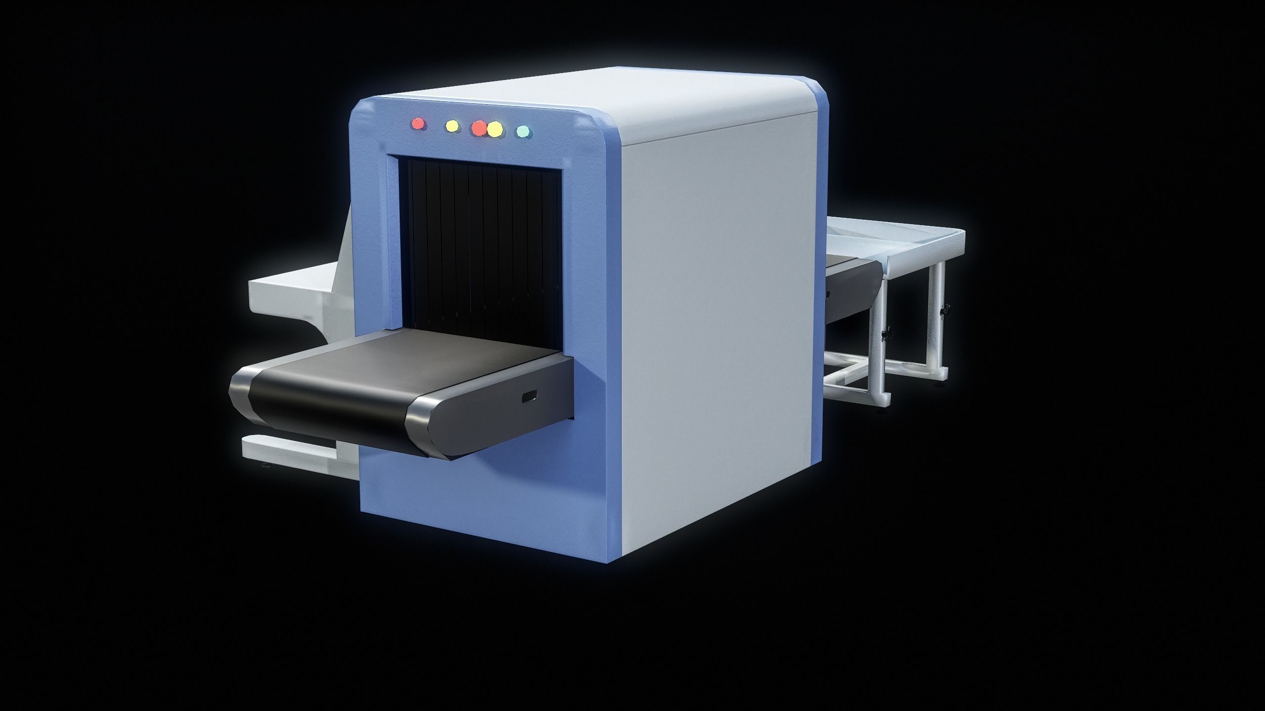 3D model Airport Luggage Baggage X-Ray Scanner PBR VR / AR / low-poly ...