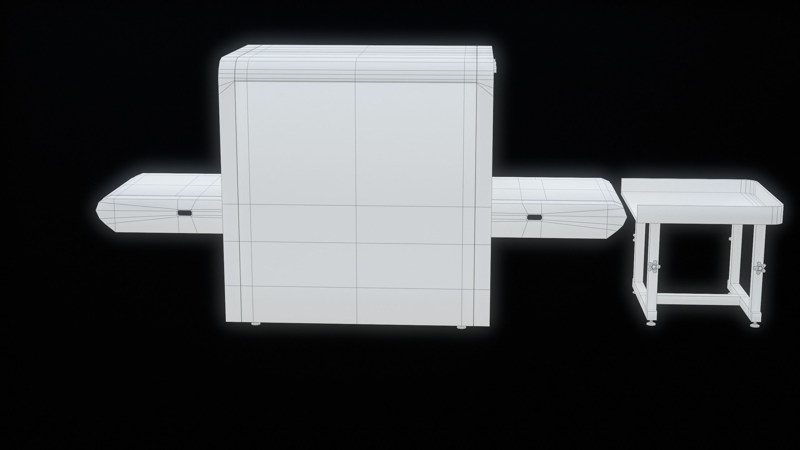 3D model Airport Luggage Baggage X-Ray Scanner PBR VR / AR / low-poly ...