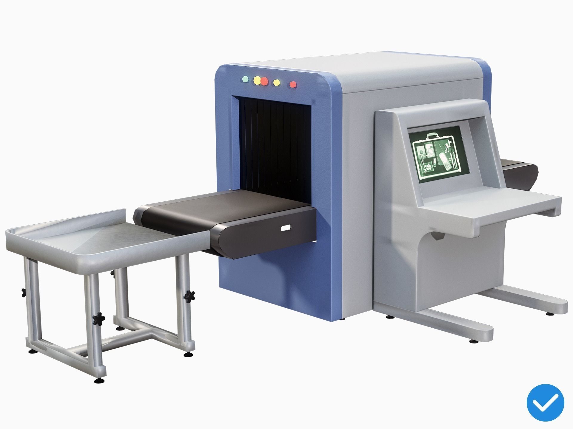 3D model Airport Luggage Baggage X-Ray Scanner PBR VR / AR / low-poly ...