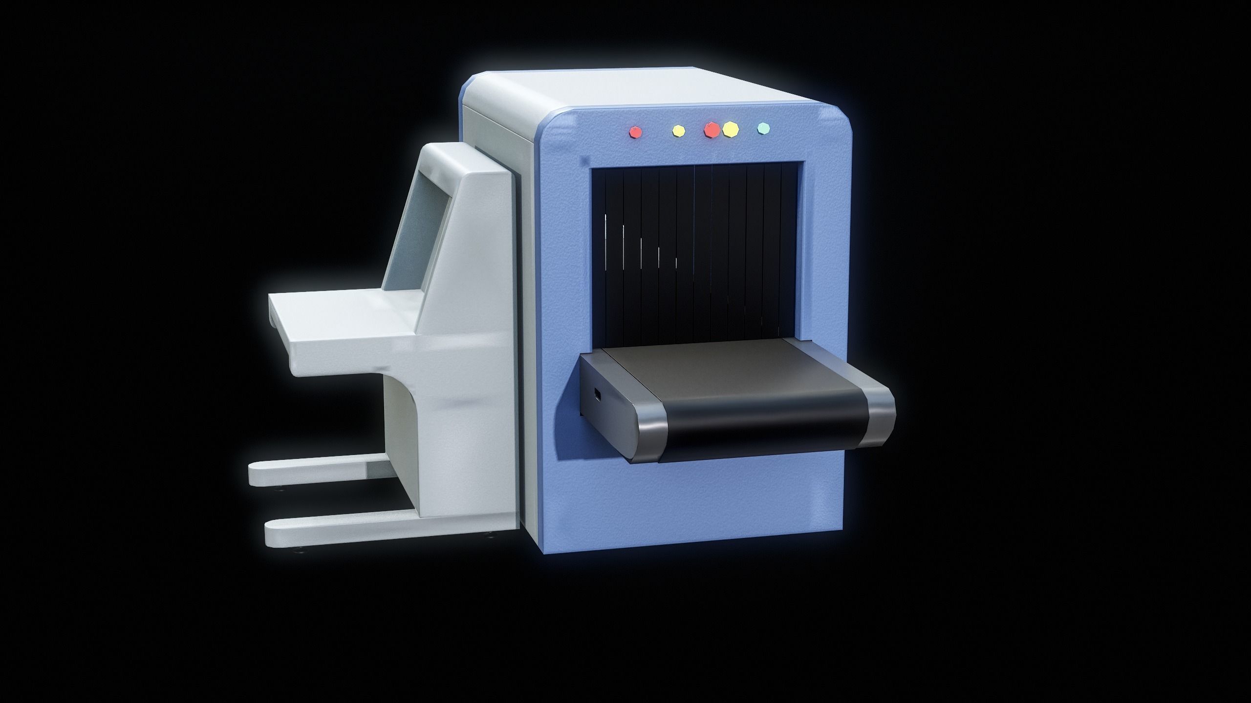 3D model Airport Luggage Baggage X-Ray Scanner PBR VR / AR / low-poly ...