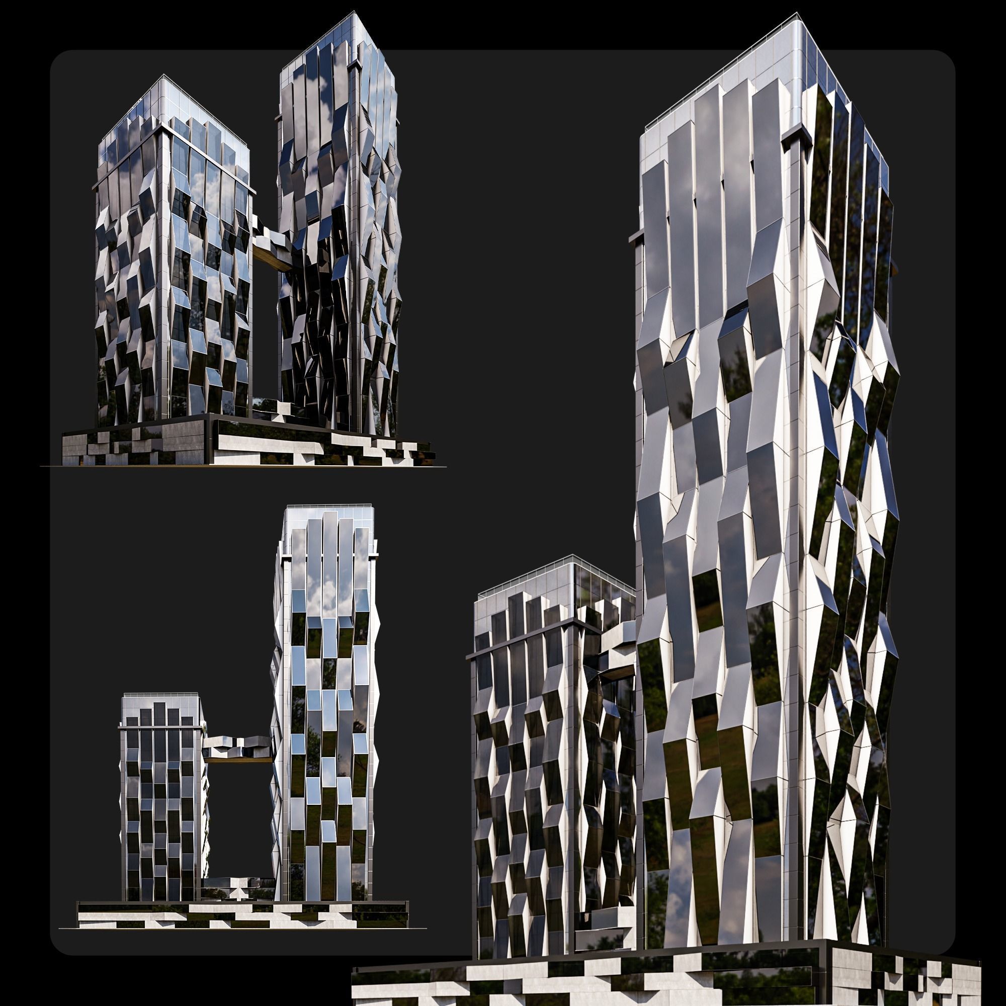 14 High-Rise Building 3D model | CGTrader