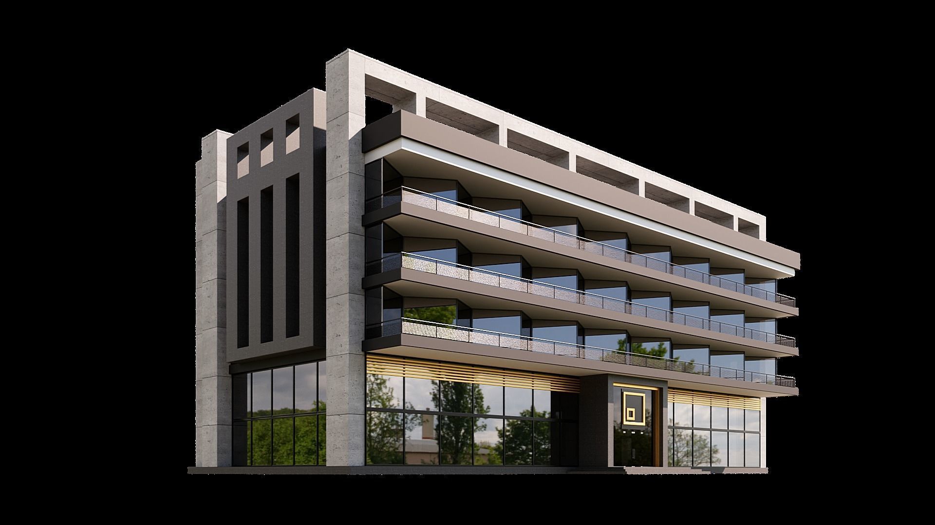 11 Modern Glass Building 3D model | CGTrader