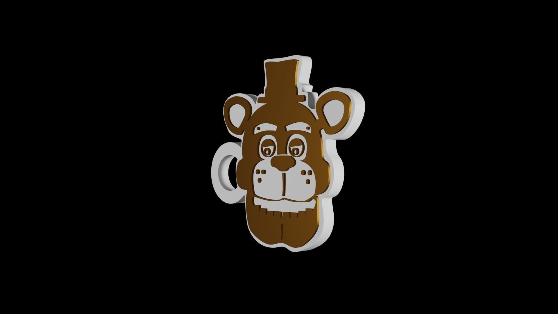 FNAF Vector Keychain 3D model 3D printable | CGTrader