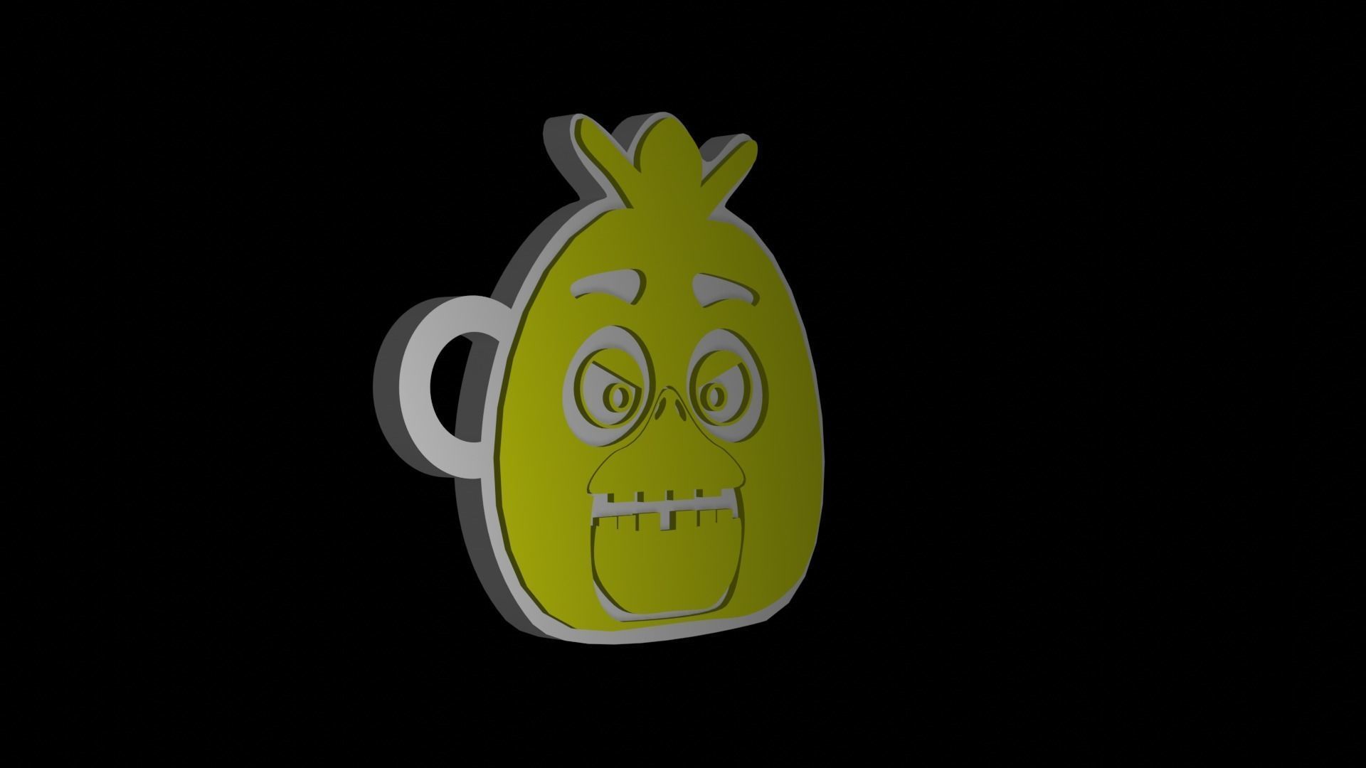 FNAF Vector Keychain 3D model 3D printable | CGTrader