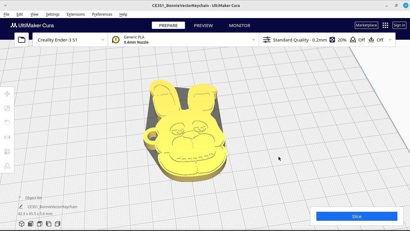 FNAF Vector Keychain 3D model 3D printable | CGTrader