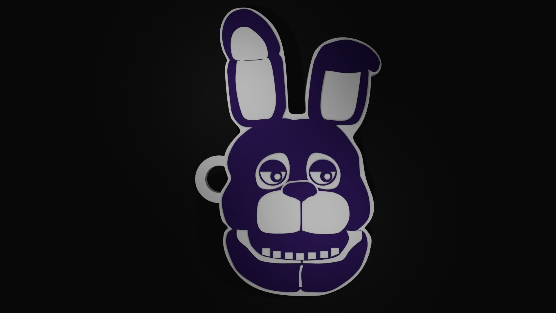 FNAF Vector Keychain 3D model 3D printable | CGTrader
