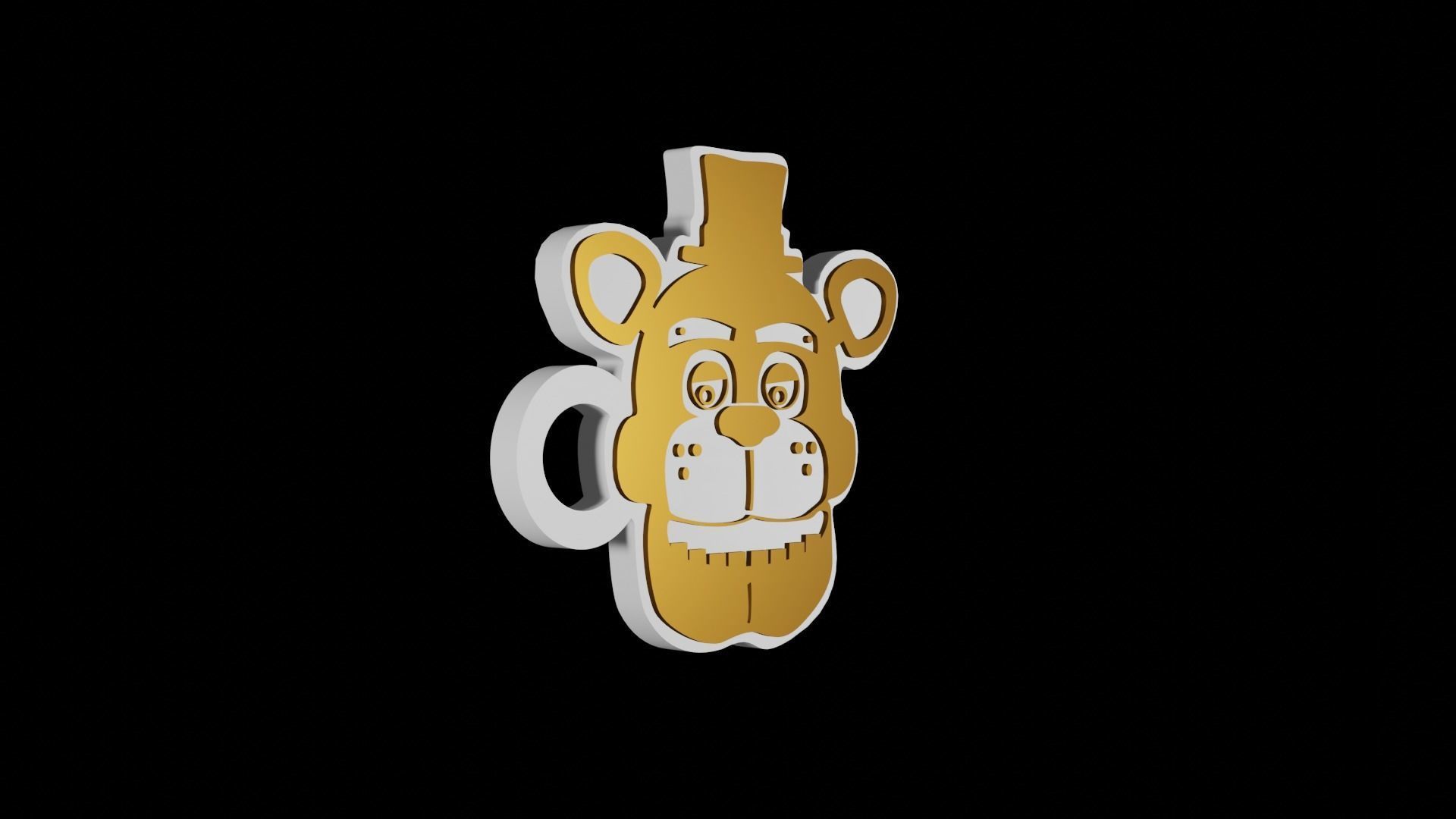 FNAF Vector Keychain 3D model 3D printable | CGTrader