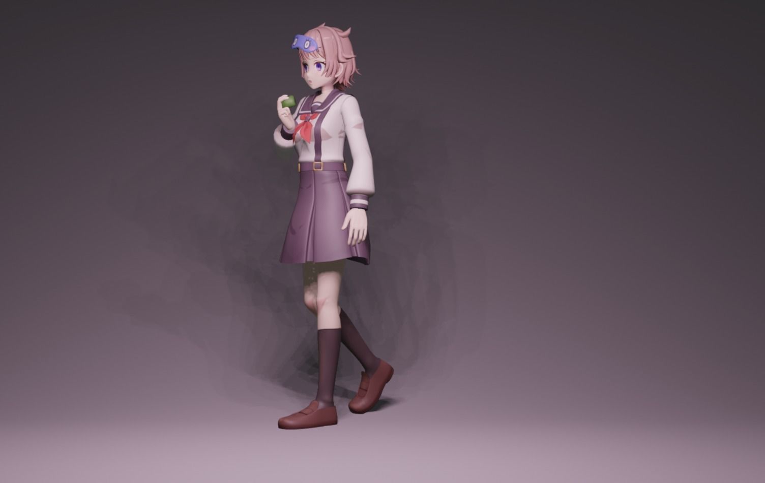 Anime Character - PDS Panda 3D model | CGTrader