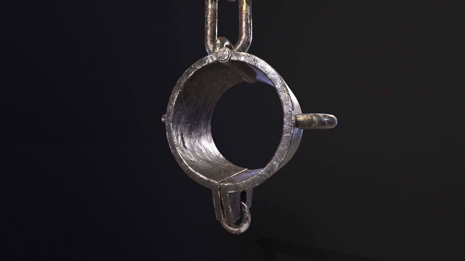 3D model Medieval Cuff Shackles VR / AR / low-poly | CGTrader